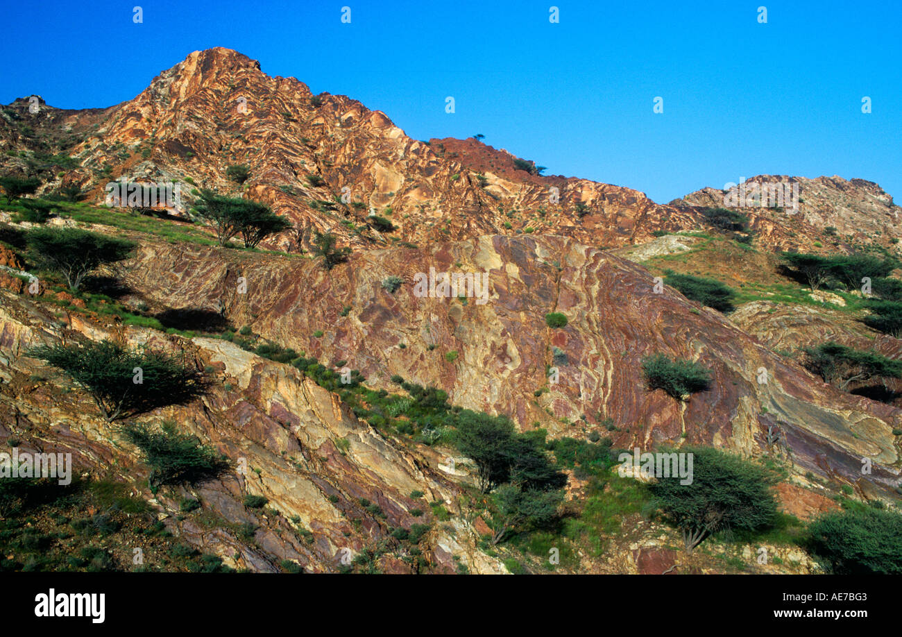 Deep Sea Shale Rock,Hajar Mountains,Oman Stock Photo - Alamy