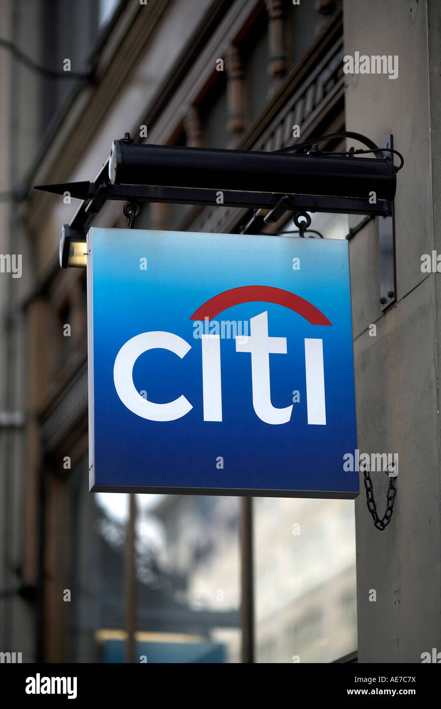 A Citi bank sign in central London United Kingdom Stock Photo - Alamy