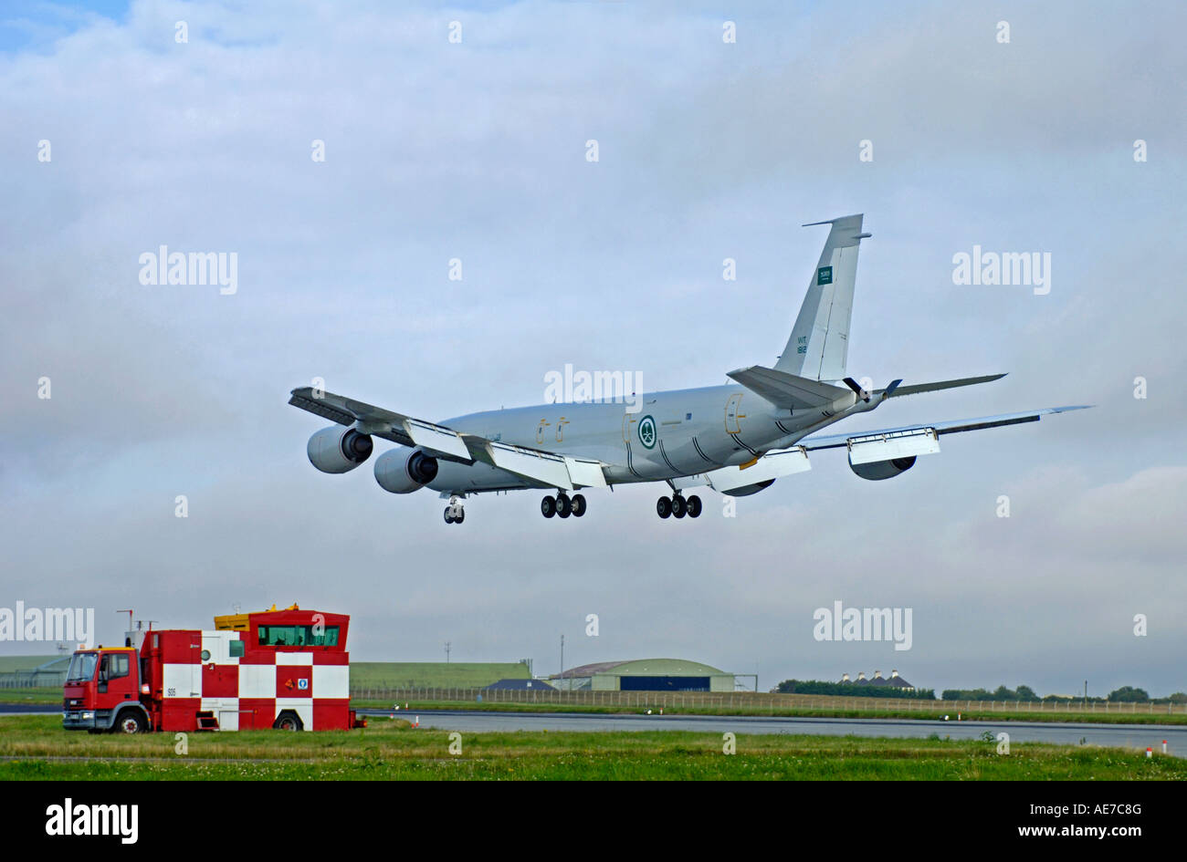 Boeing E-3A / KE-3A RE Sentry Military Jet Tanker Landing Lossiemouth ...