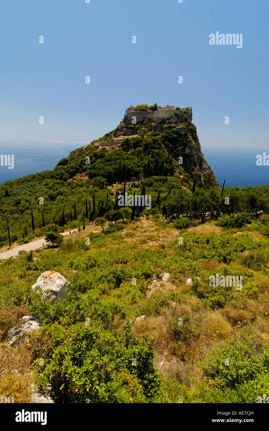 Castle of Angelokastro (Αγγελόκαστρο) Corfu, Greece Stock Photo - Alamy
