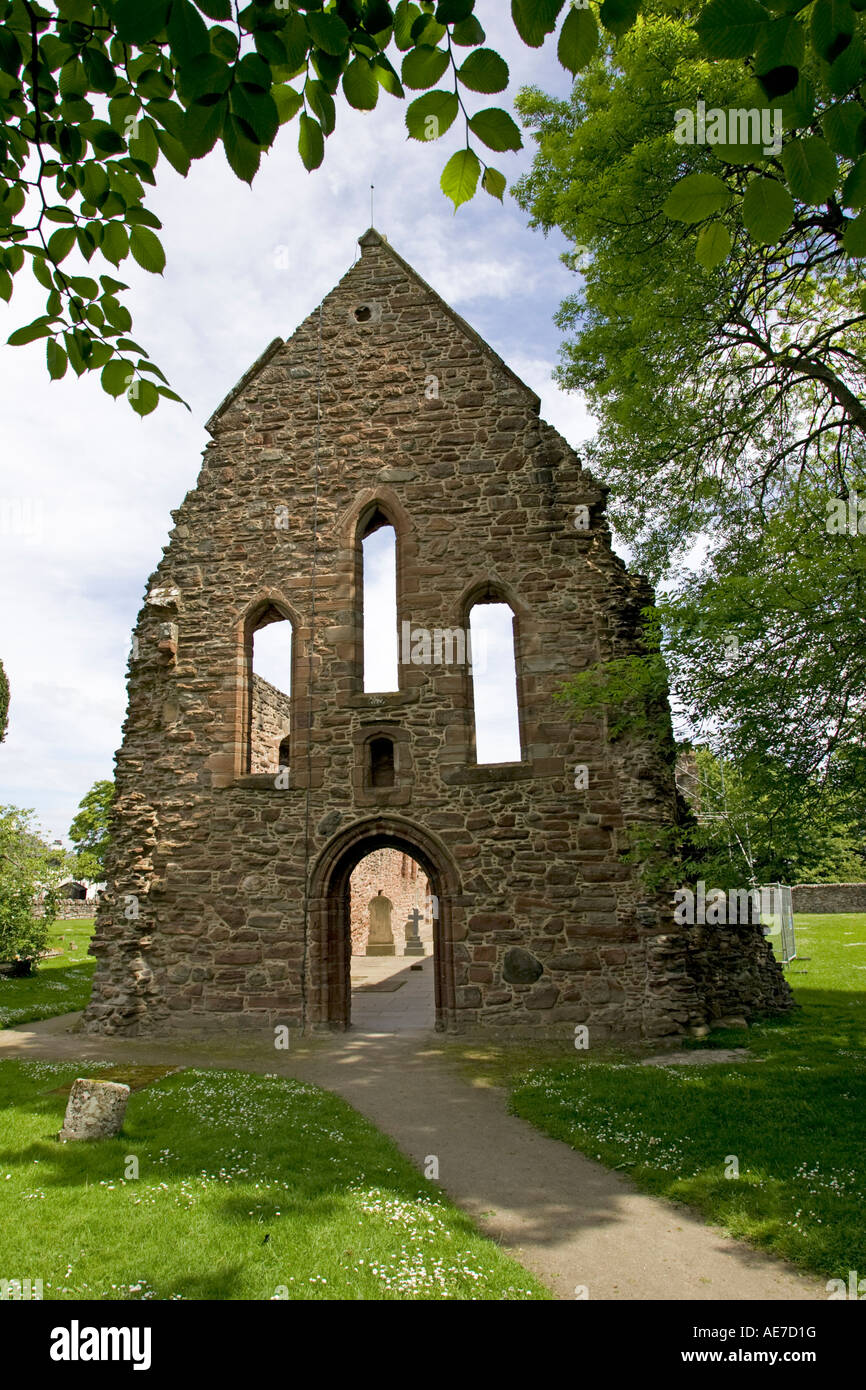 West end of the nave in ruins of historic Beauly Benedictine Priory ...