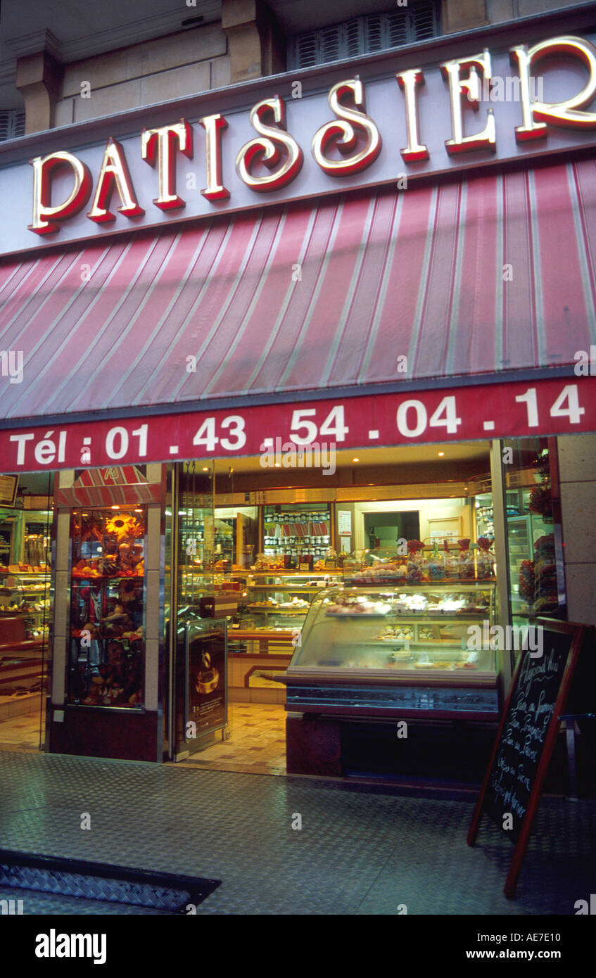 A patissier french bakery in Paris France Stock Photo - Alamy