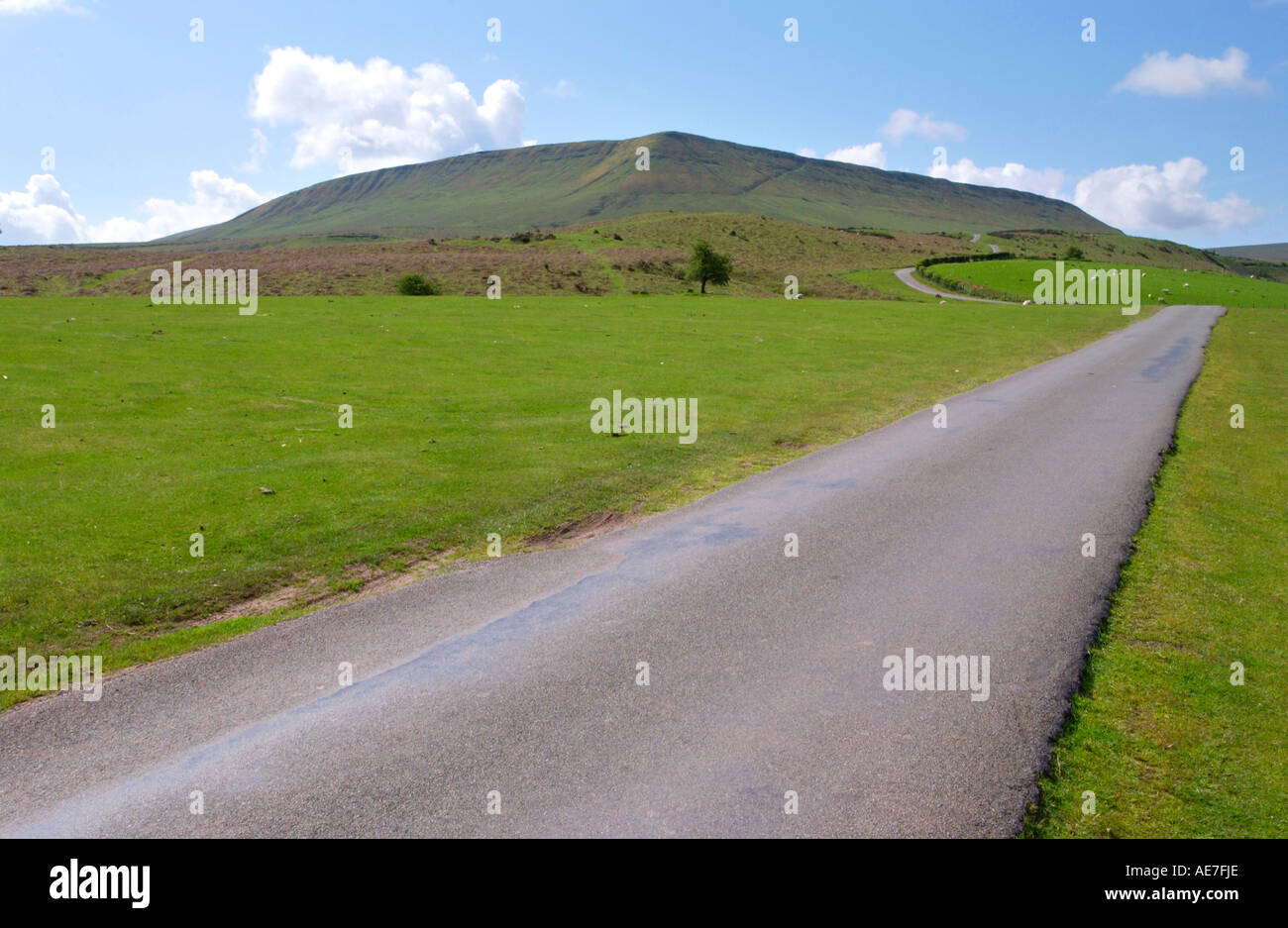 View of Hay Bluff in the Black Mountains near Hay on Wye Powys Wales UK ...