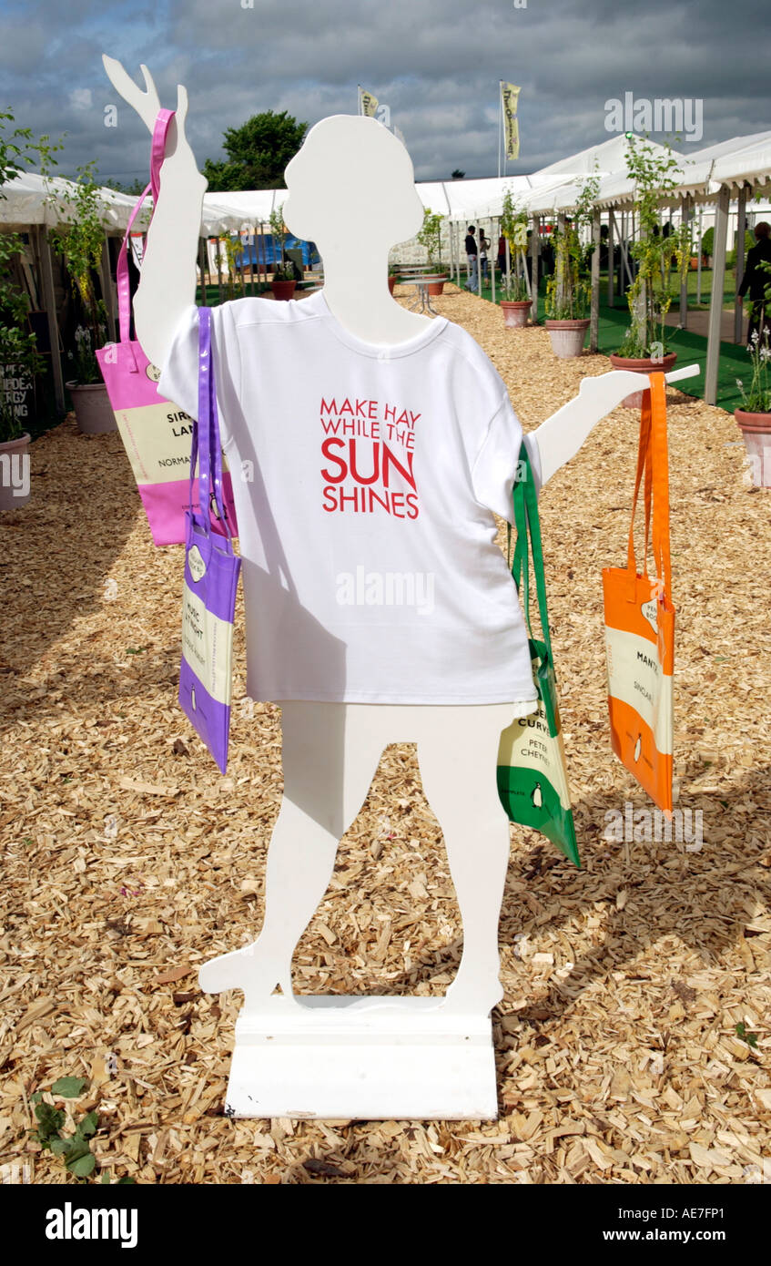 MAKE HAY WHILE THE SUN SHINES Penguin Books display at Hay Festival Hay ...