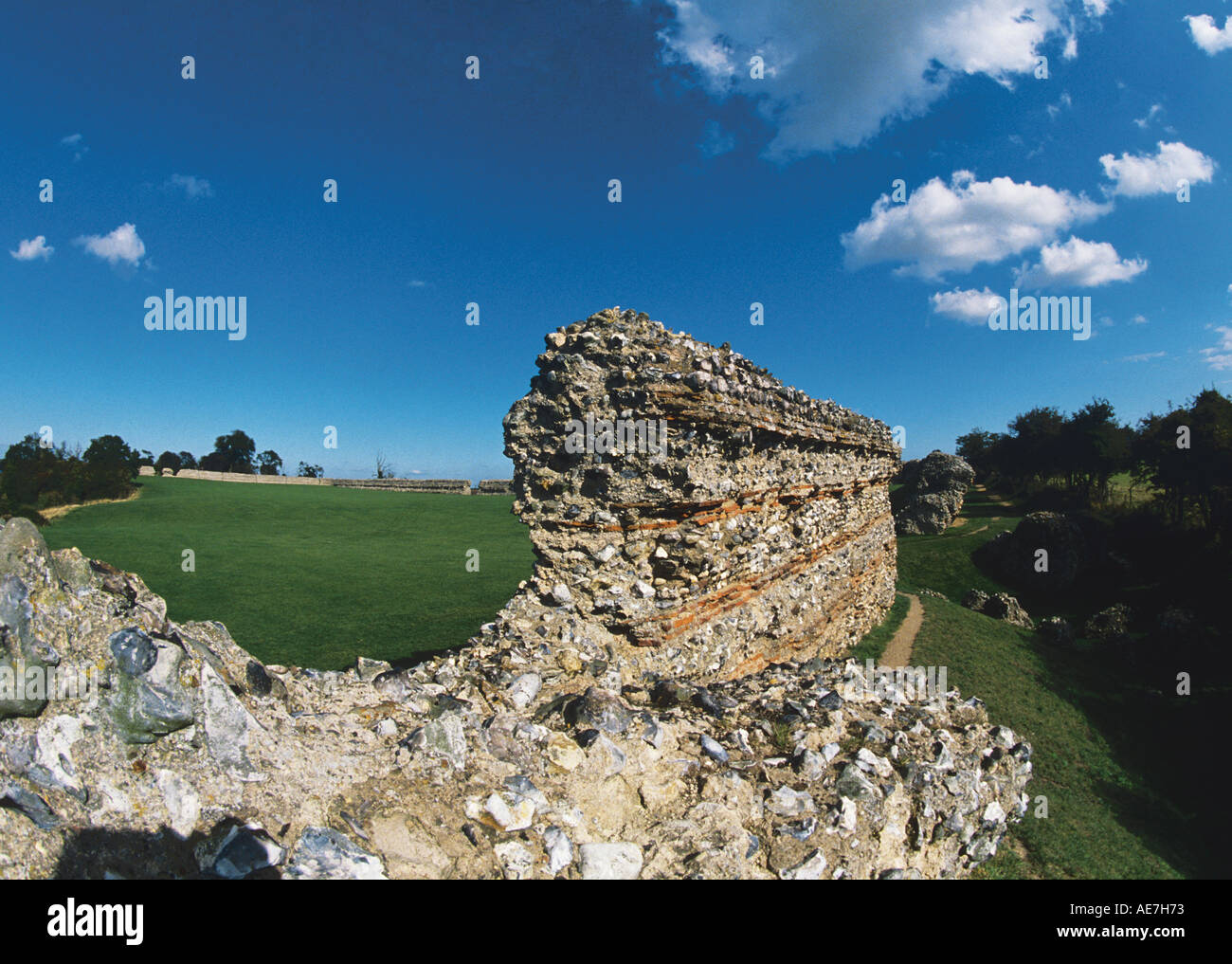 Burgh castle roman fort norfolk hi-res stock photography and images - Alamy