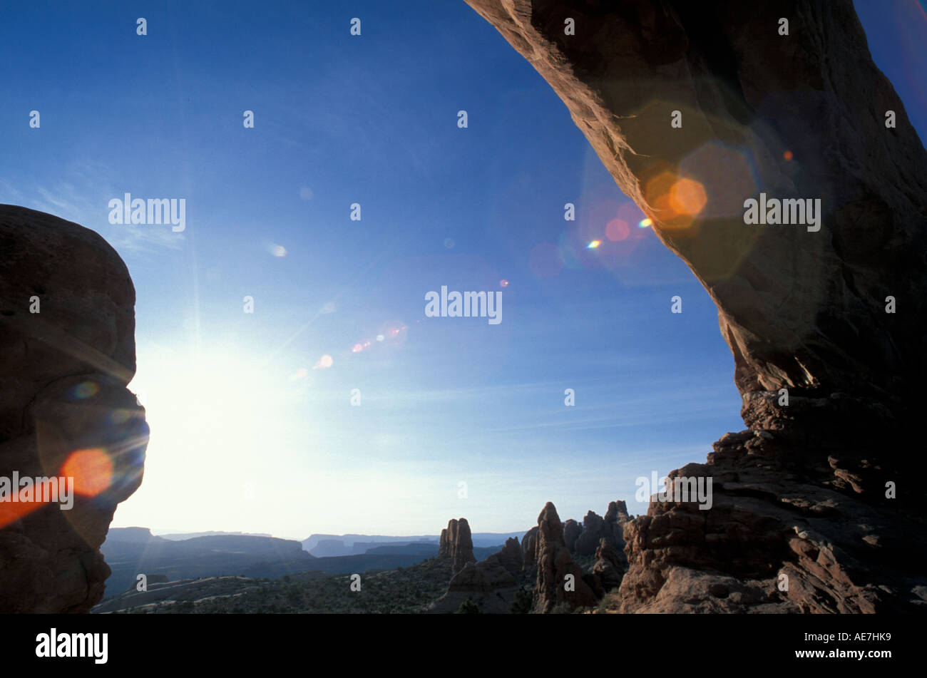 Arches National Park UT Sunrise as seen through the North Window ...