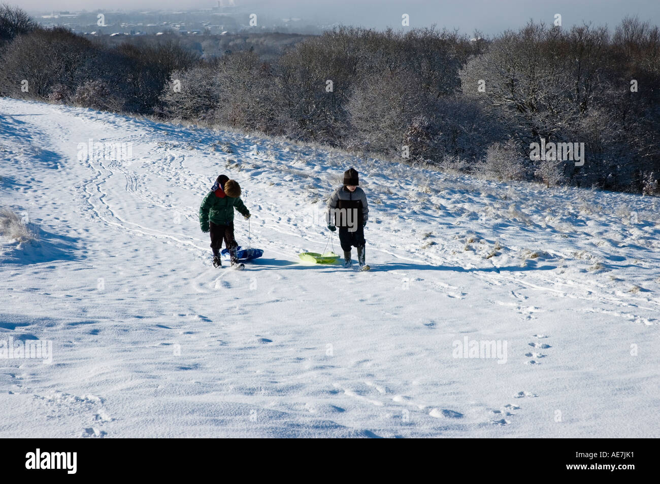 Having Fun in the snow Stock Photo - Alamy
