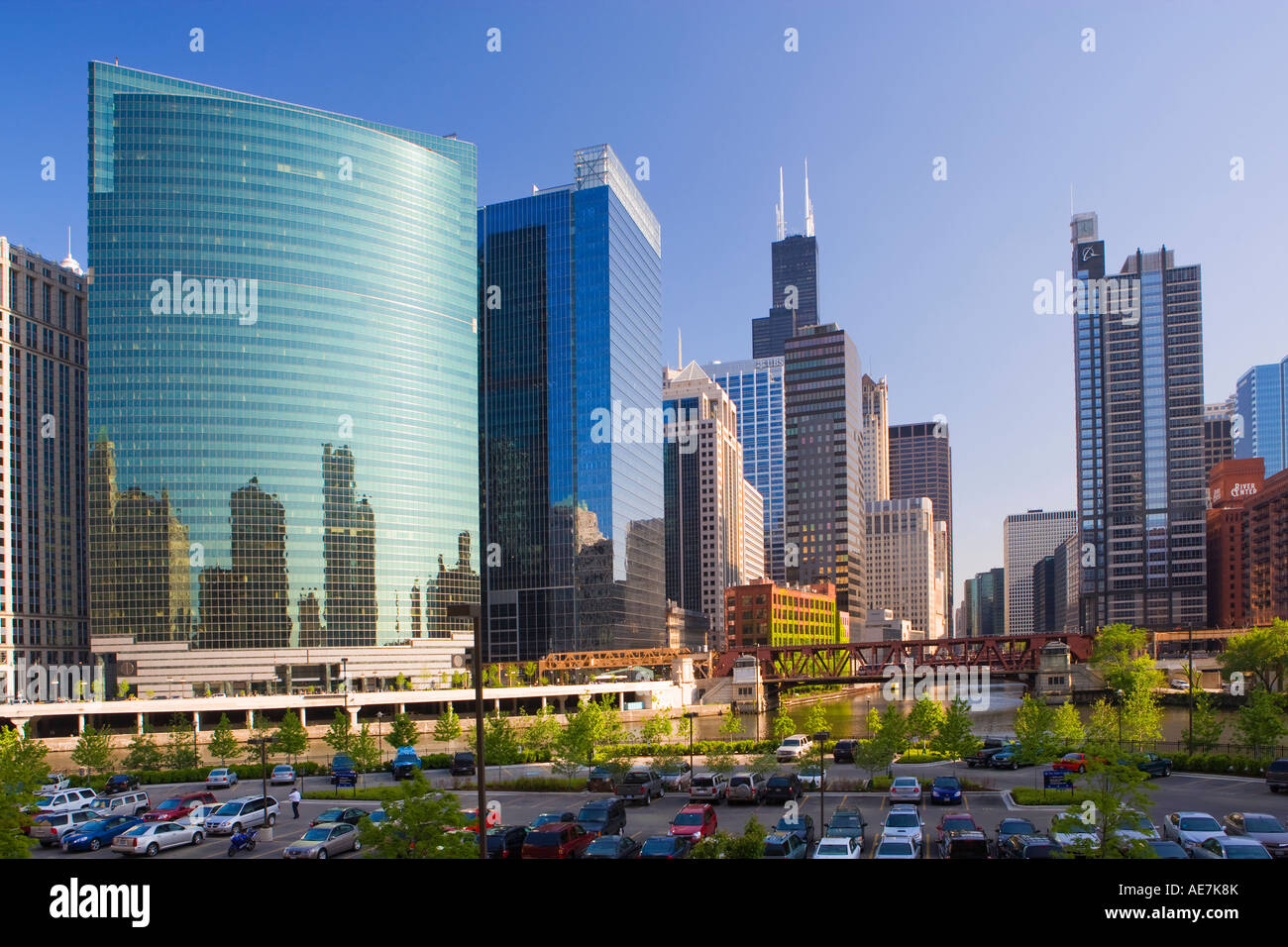 USA Illinois Chicago Skyline Stock Photo - Alamy