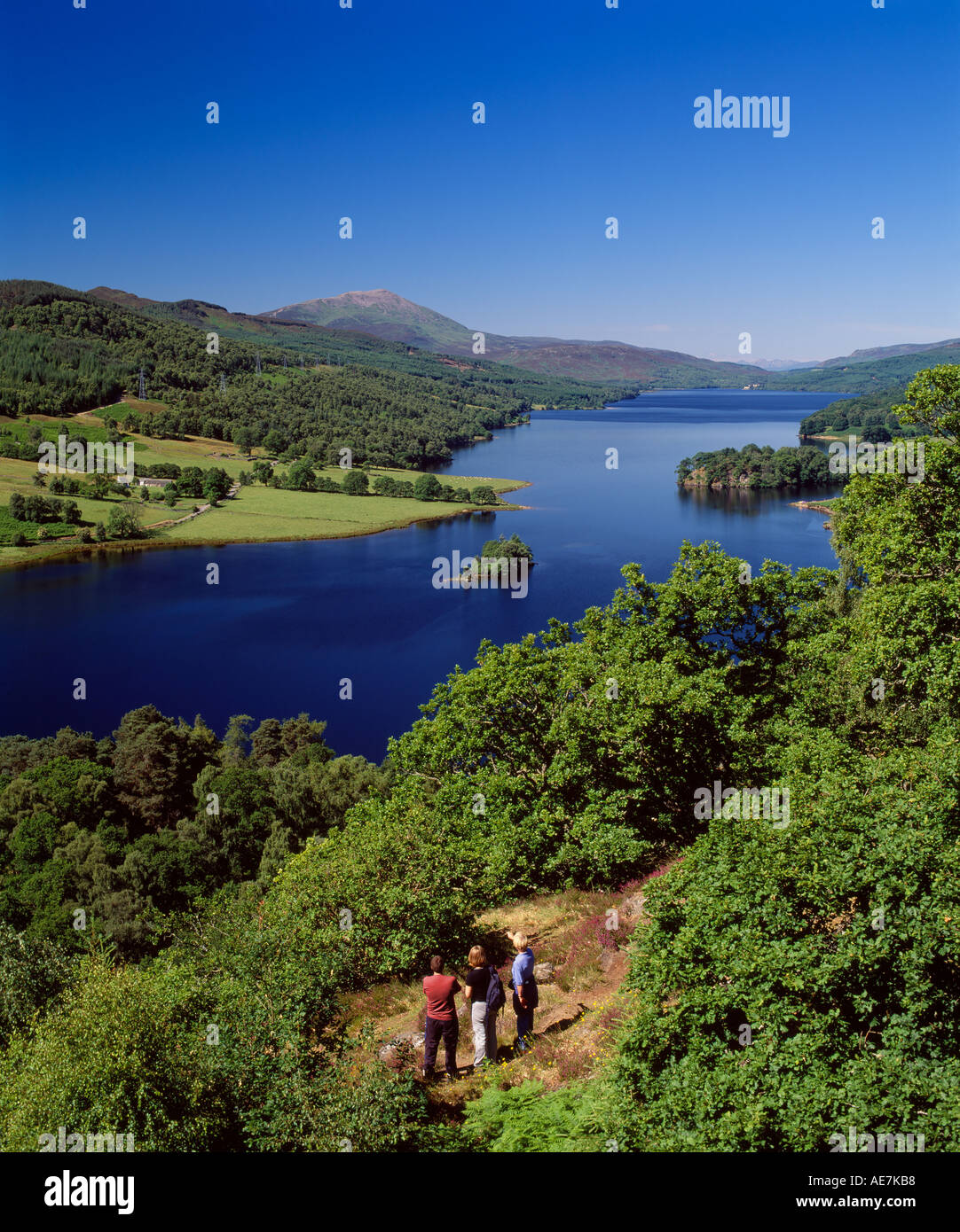The Queens View, Loch Tummel, near Pitlochry, Perth and Kinross ...