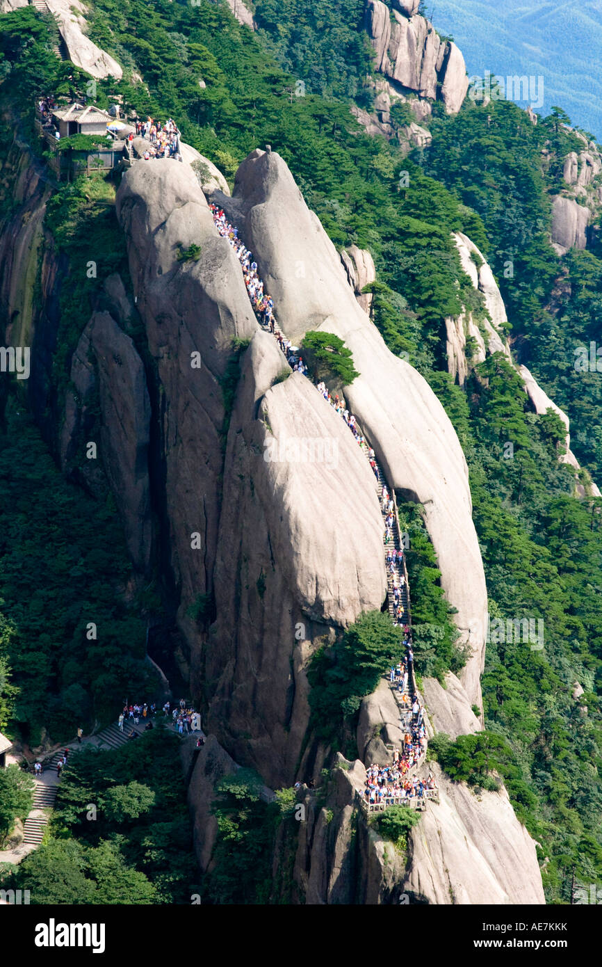 Huangshan Mountain Steps Huangshan The Yellow Mountains Of China