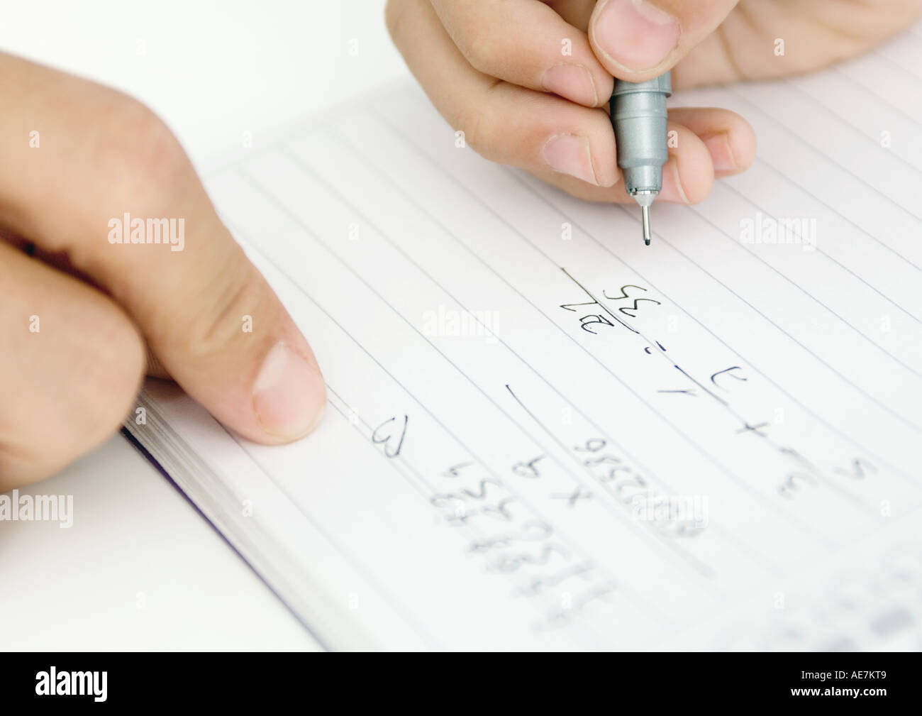Child learns math hi-res stock photography and images - Alamy