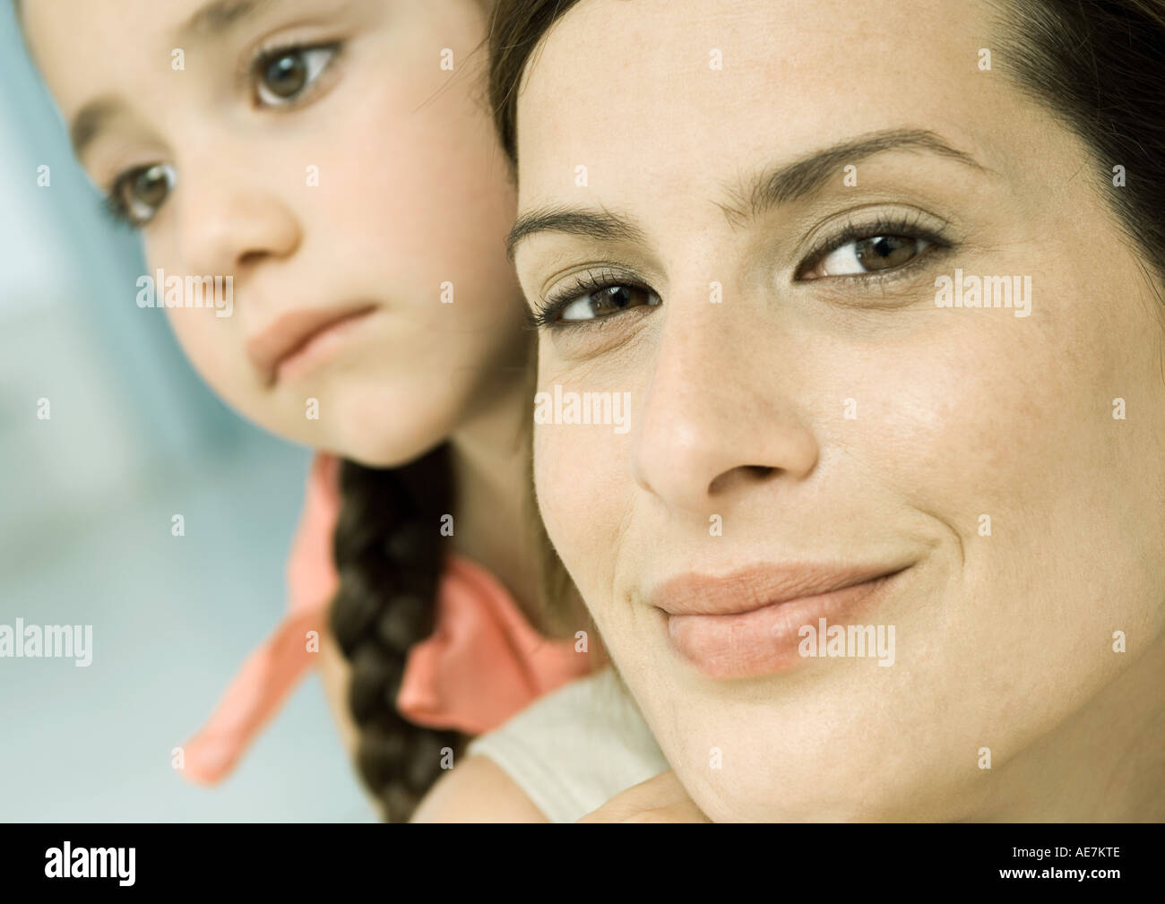 Woman and daughter, portrait Stock Photo - Alamy