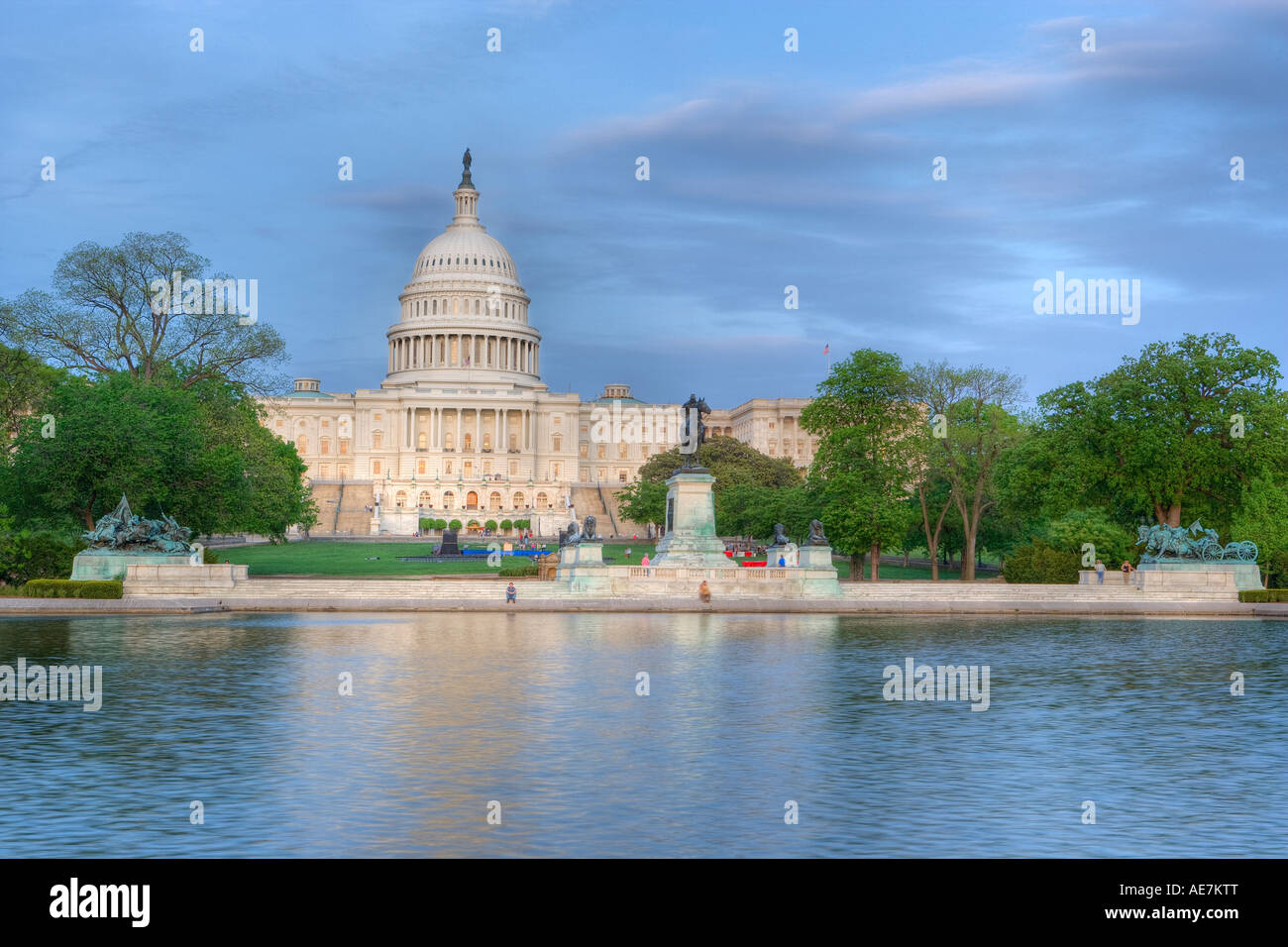 USA Washington DC The Capital Building at dusk Stock Photo - Alamy