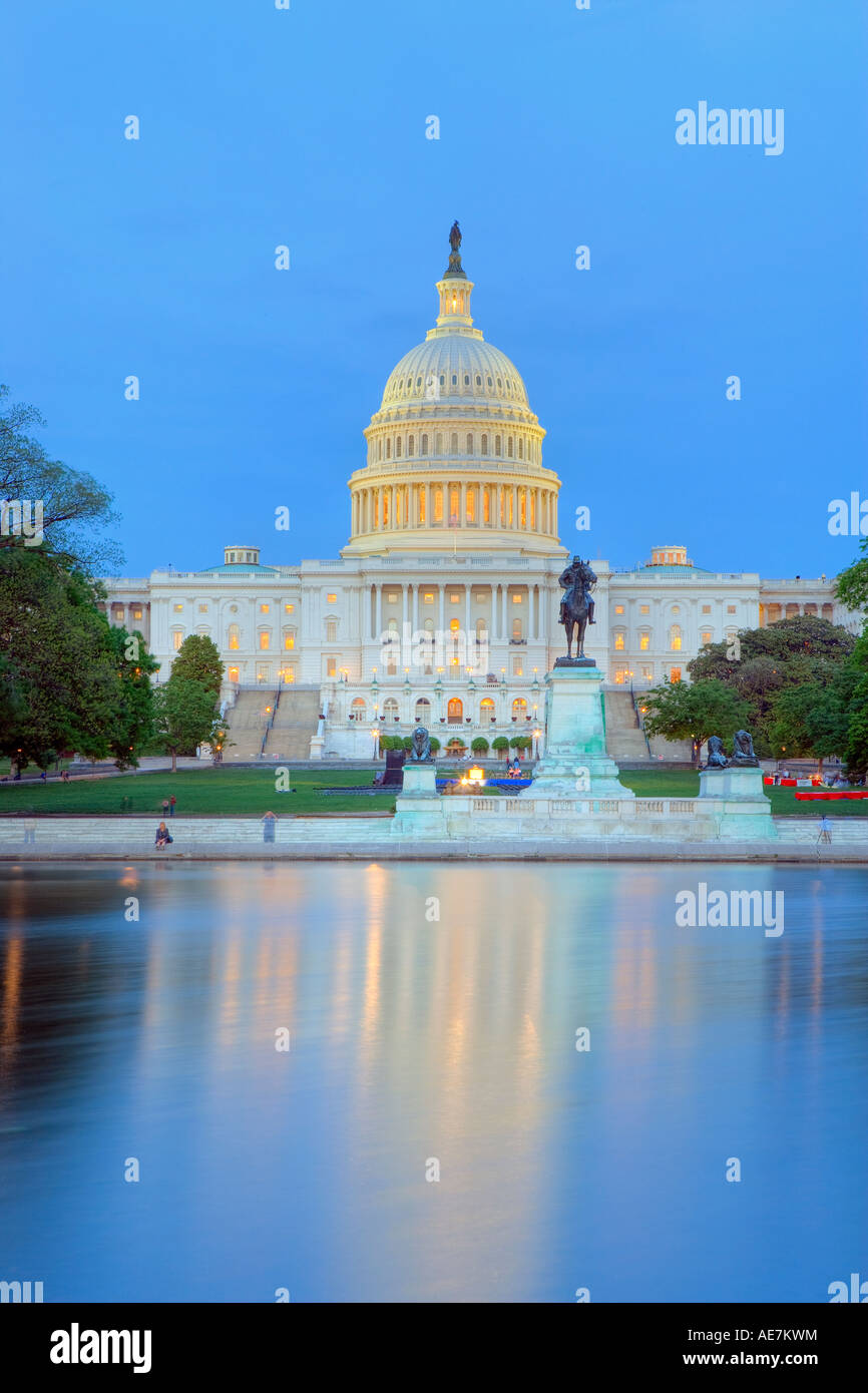 USA Washington DC The Capital Building at dusk Stock Photo - Alamy