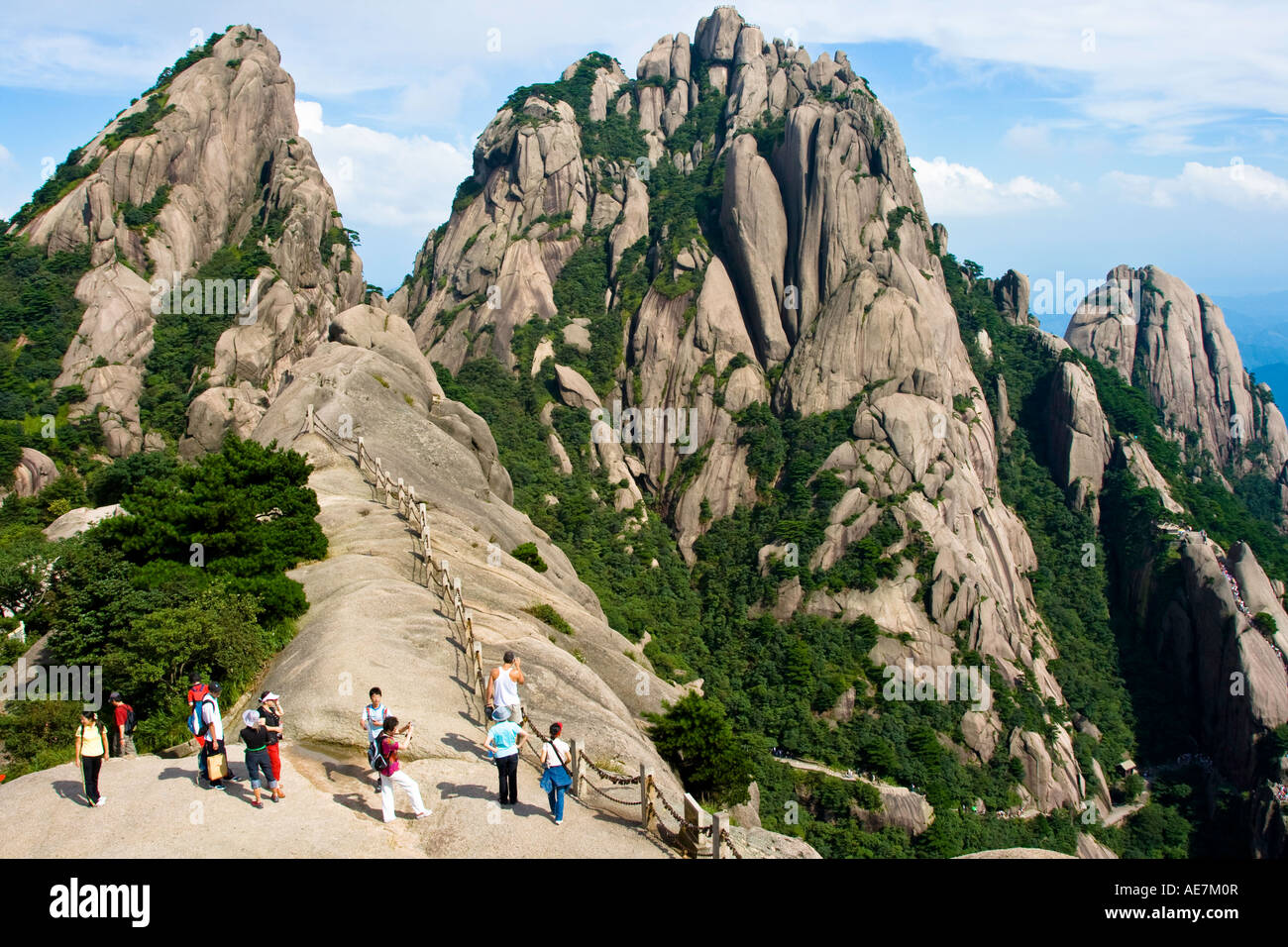 Lotus Peak right Huangshan Mountains China Stock Photo - Alamy
