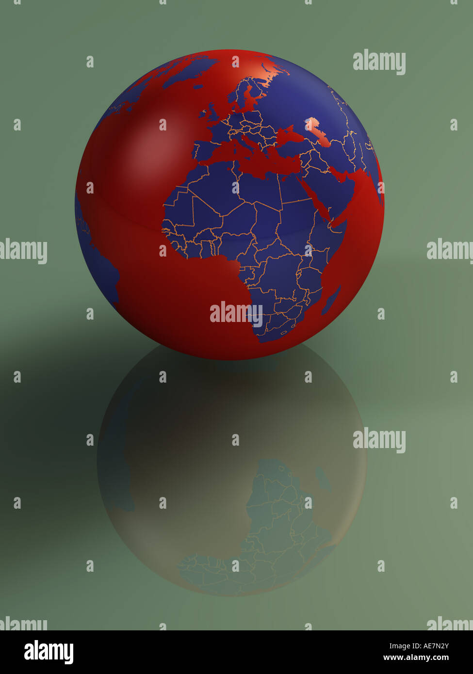3d concept illustration of planet Earth Stock Photo - Alamy