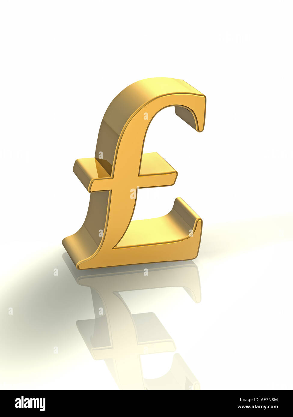3d concept illustration of a pound symbol Stock Photo - Alamy