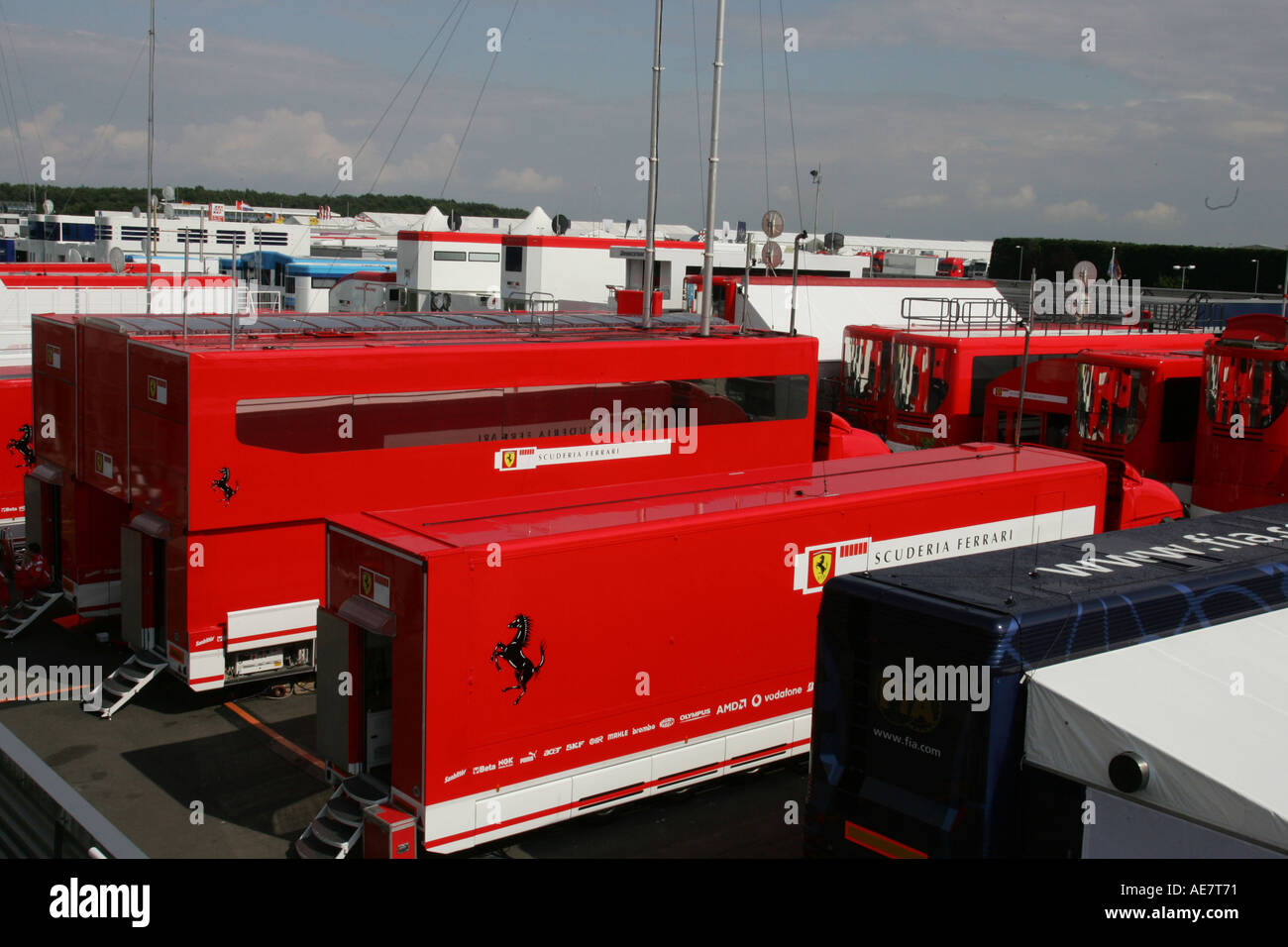F1 Car Transporter Stock Photos & F1 Car Transporter Stock Images - Alamy