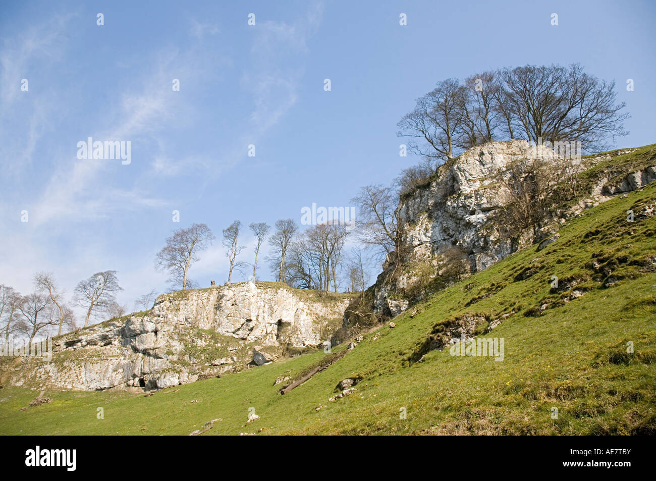Wolfscote Dale Dove Peak District National Park Derbyshire Stock Photo ...