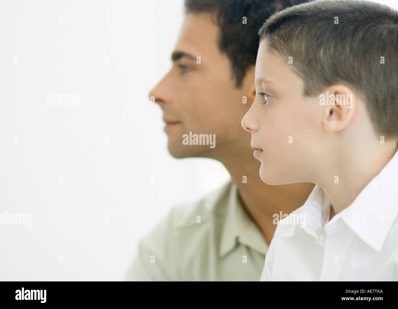 Father and son, profile Stock Photo - Alamy