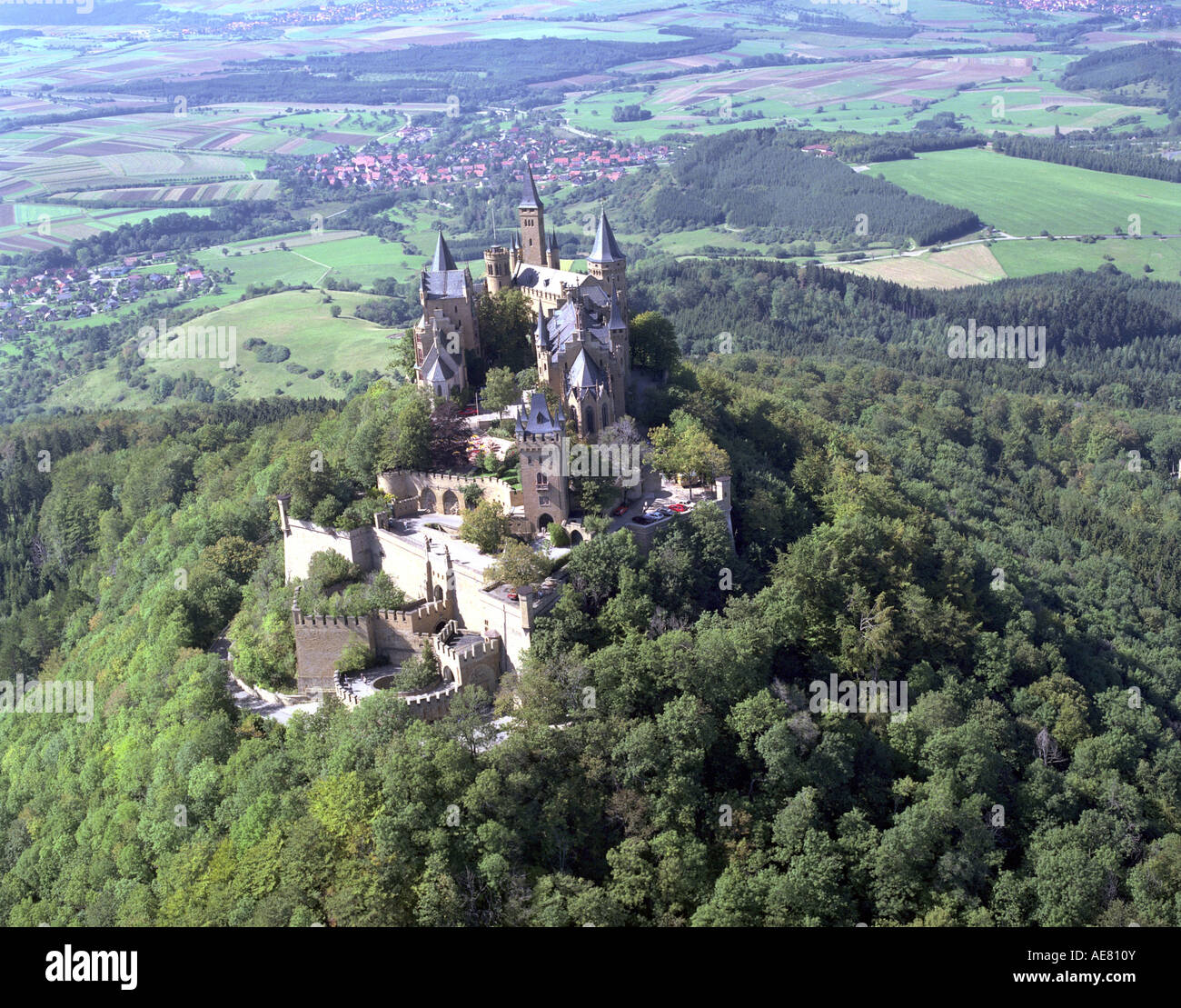 Hohenzollern Castle Aerial View Castle High Resolution Stock ...