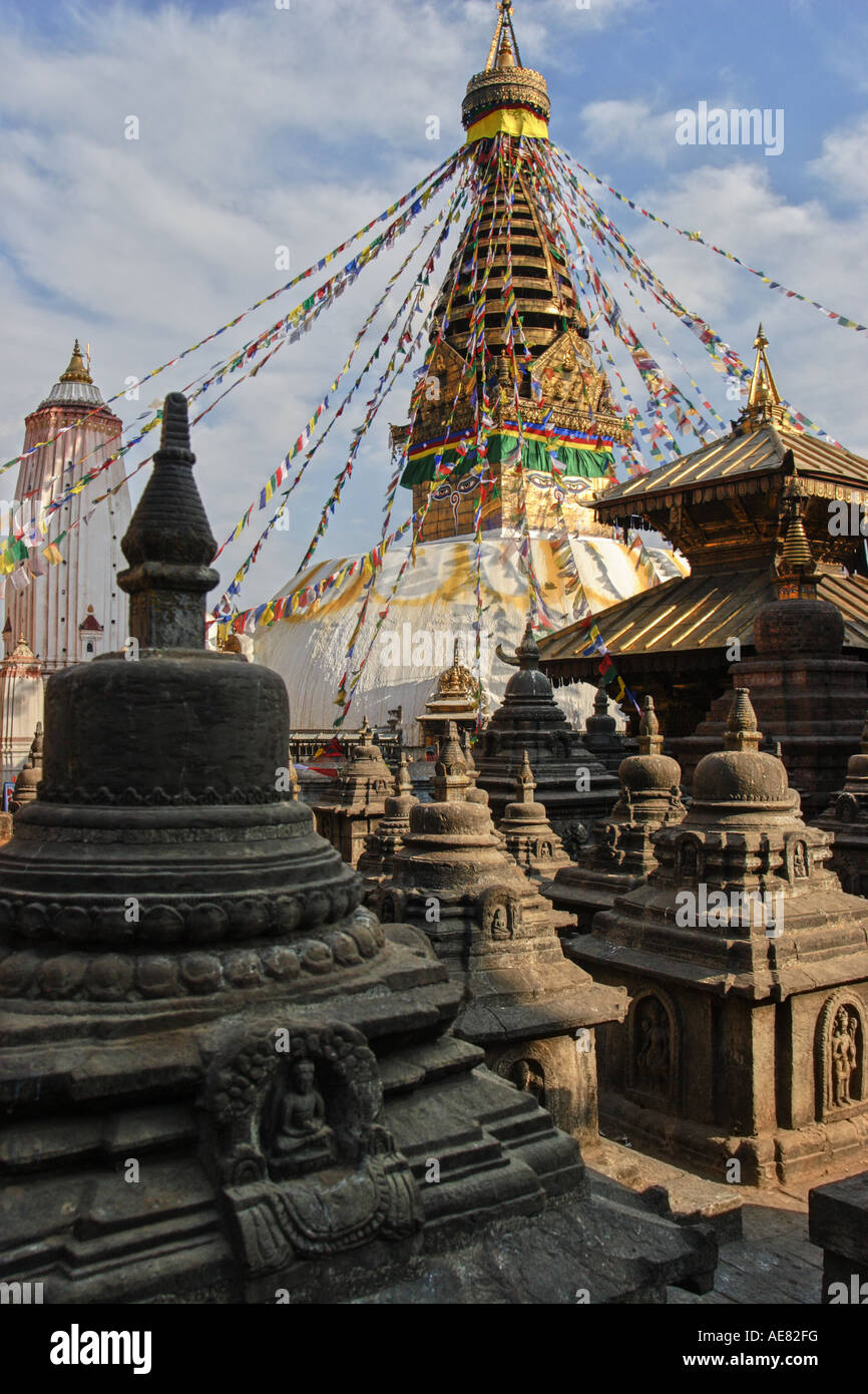 Swayambhunath The Monkey Temple in Kathmandu Nepal Stock Photo - Alamy
