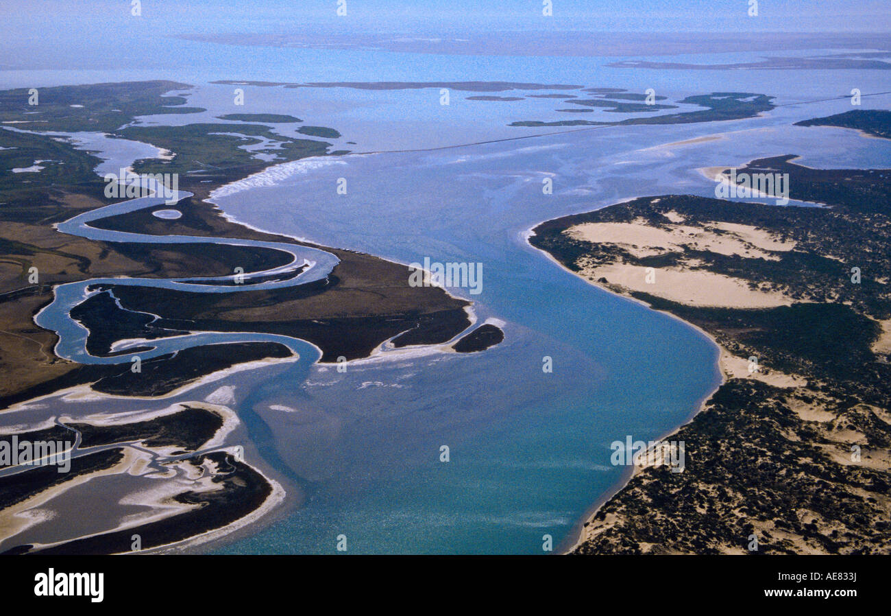 Mouth of Murray RIver, South Australia Stock Photo, Royalty Free Image ...