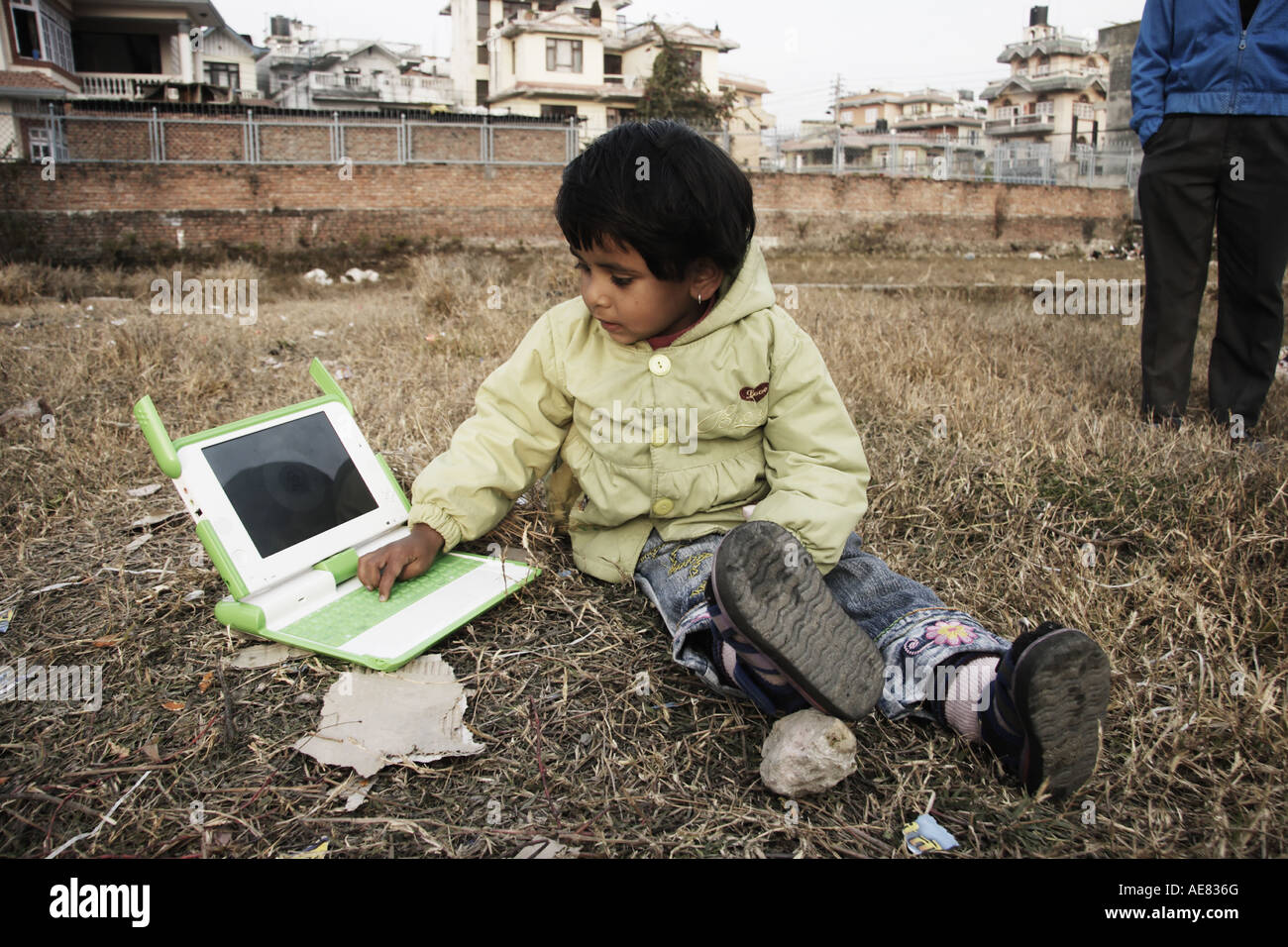 One Laptop Per Child program Nepal January 2007 Stock Photo - Alamy
