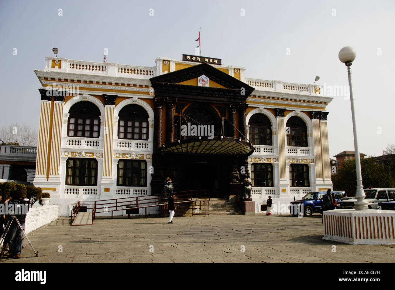 Singha Durbar, the Nepalese parliament building, which is off limits to ...