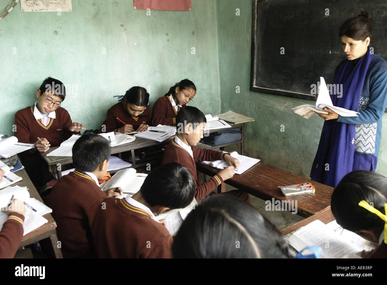 Nepal school board hi-res stock photography and images - Alamy