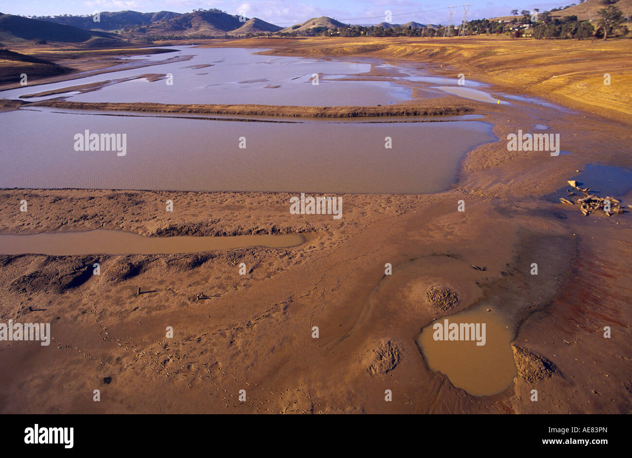 Lake Eildon during drought Victoria, Australia Stock Photo - Alamy