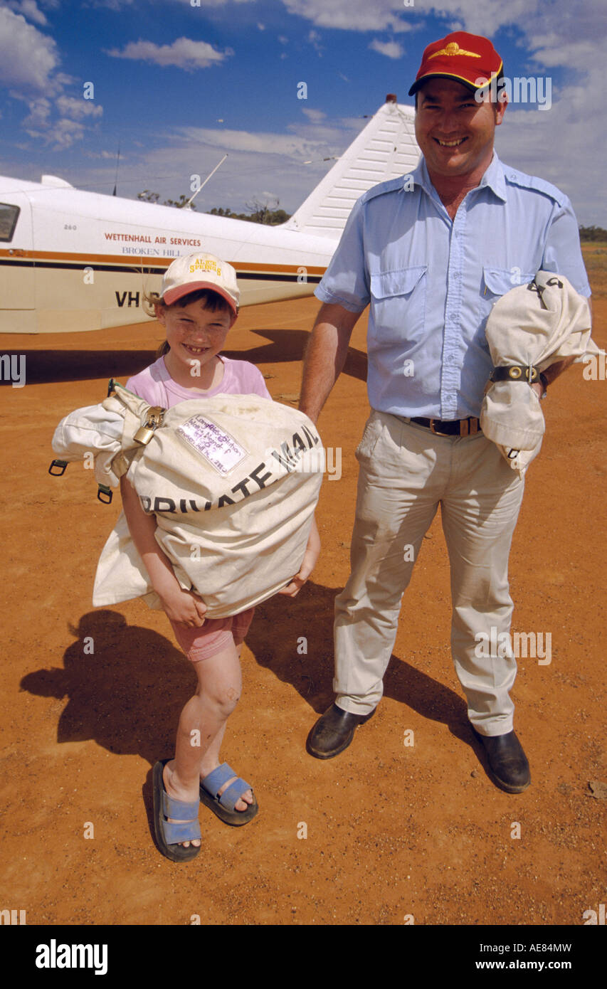 Weekly mail from flying postman, outback Australia Stock Photo - Alamy