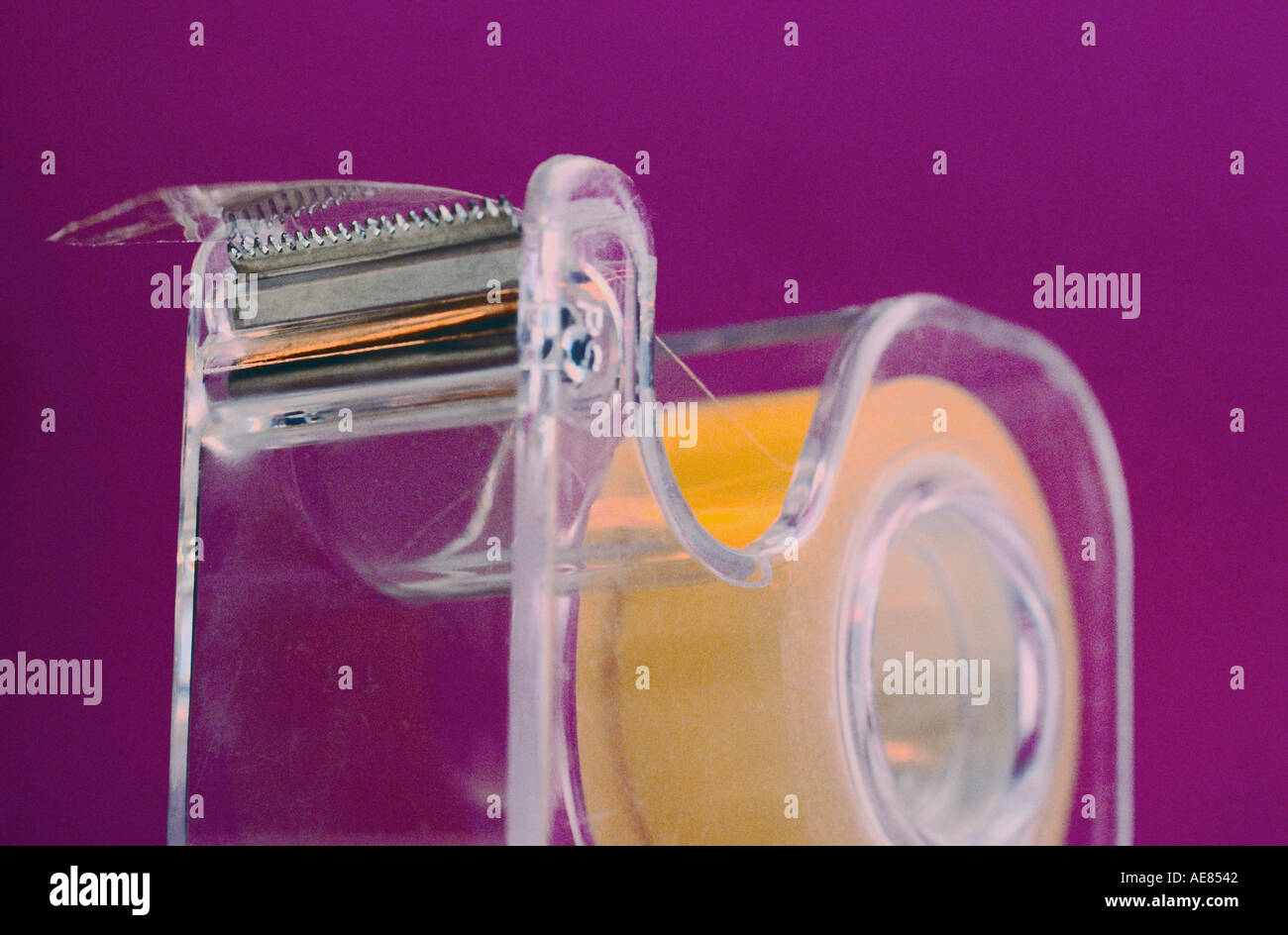 Close-up of tape dispenser Stock Photo - Alamy