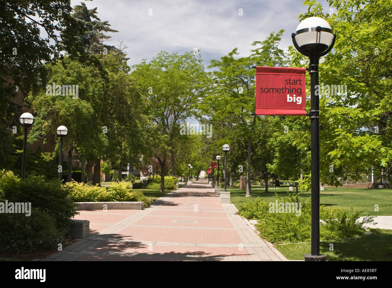"Walkway through the Eastern Washington University campus in Cheney ...