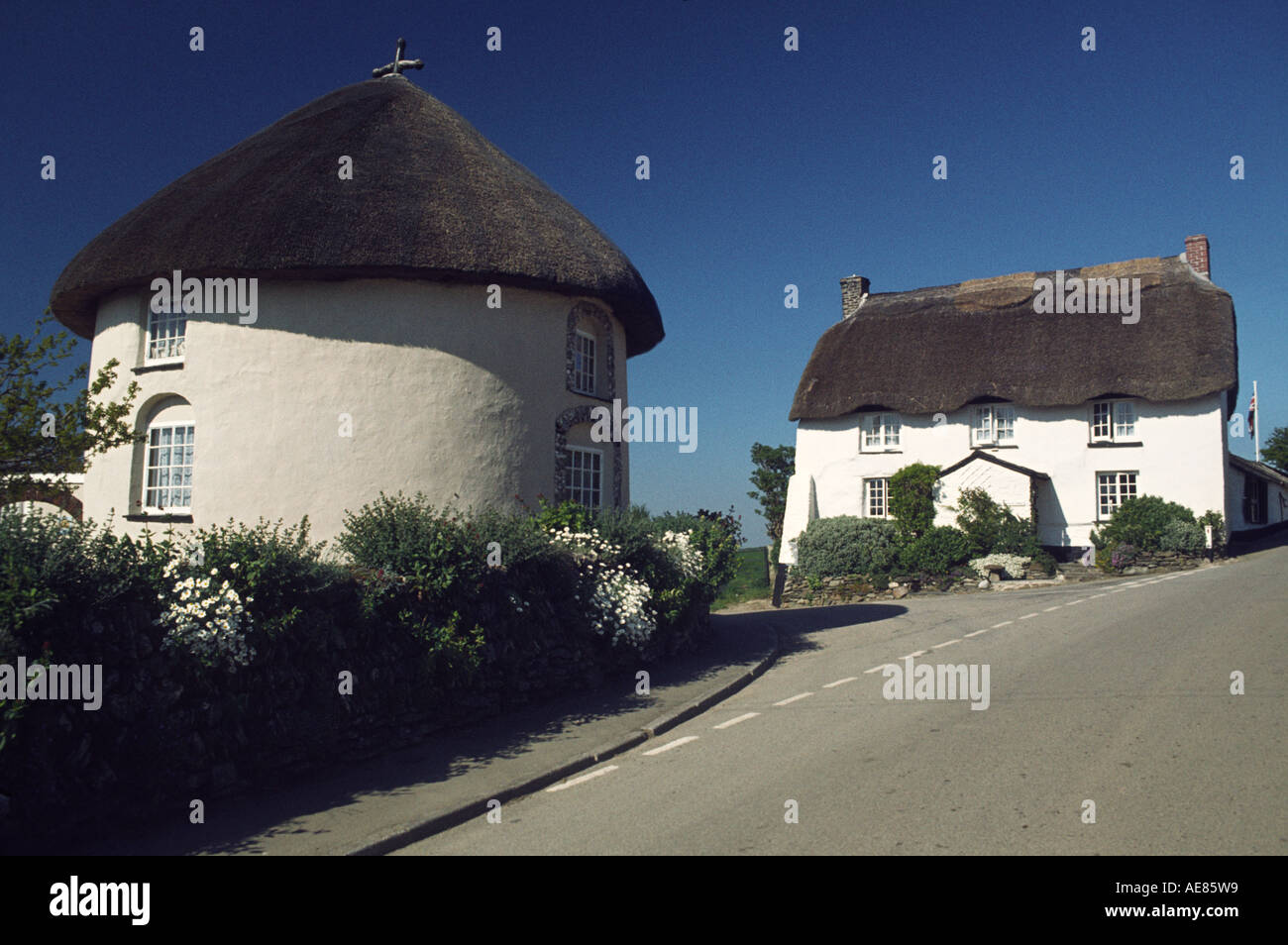 Veryan Cornwall England UK Stock Photo - Alamy