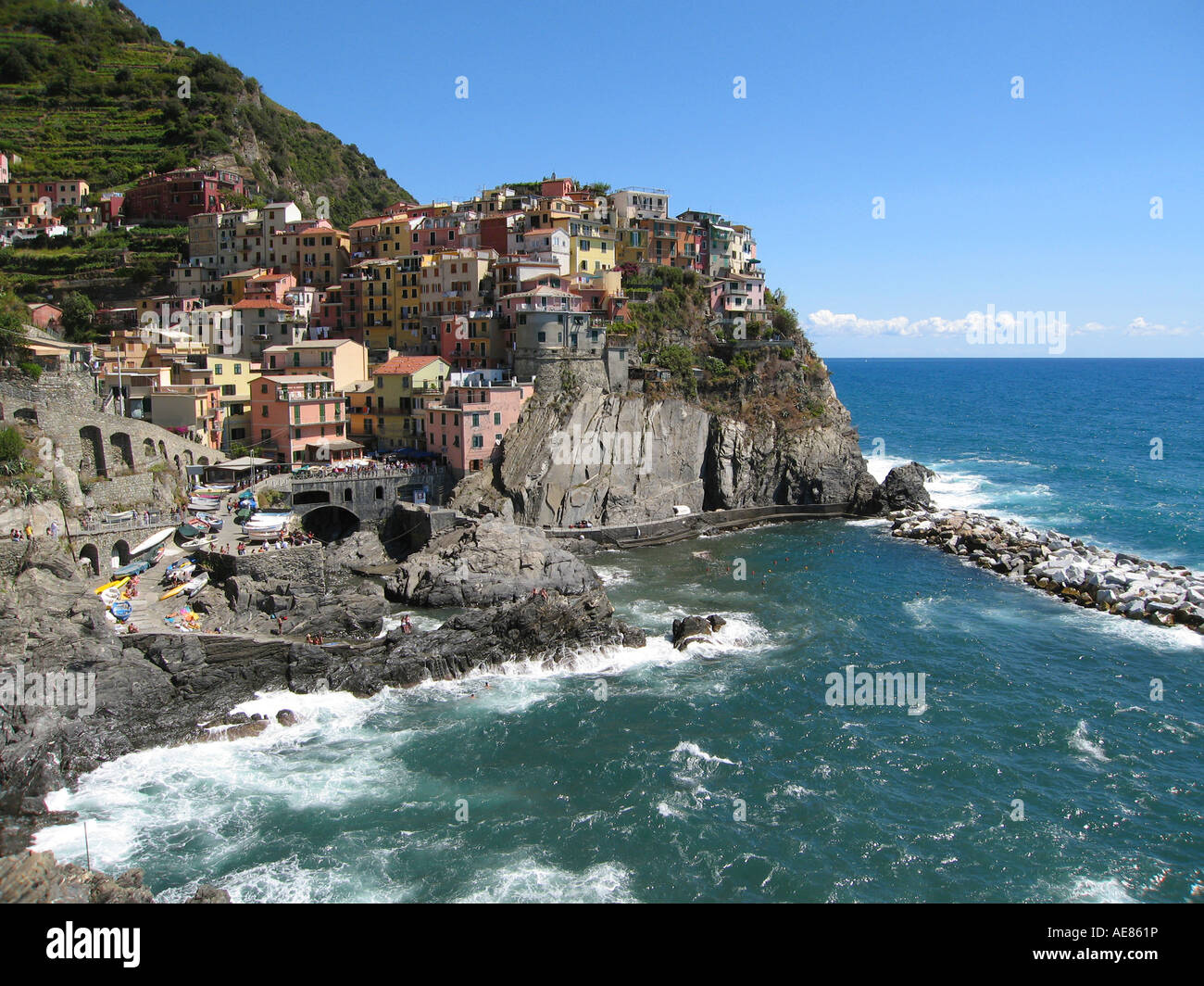 Manarola Cinque Terra Italy Stock Photo - Alamy