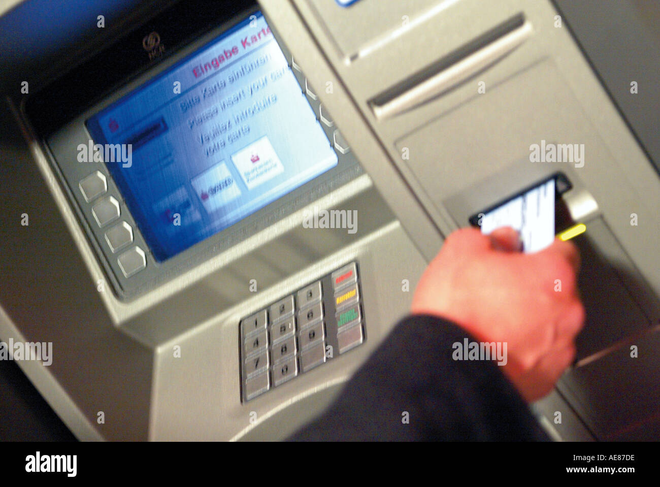 Withdraw money cashier hi-res stock photography and images - Alamy