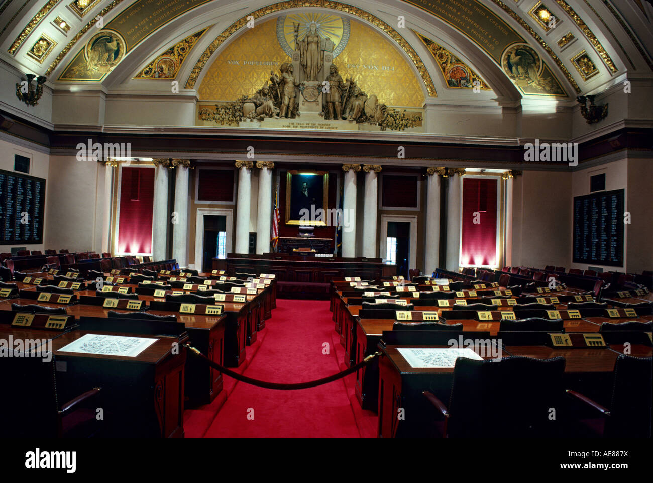 HOUSE OF REPRESENTATIVES CHAMBER, MINNESOTA STATE CAPITOL, ST.PAUL ...