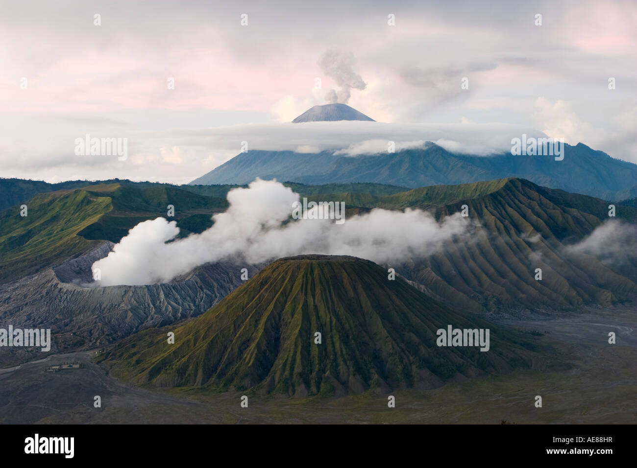 Volcanic Landscape of Mt Bromo in Indonesia Stock Photo - Alamy