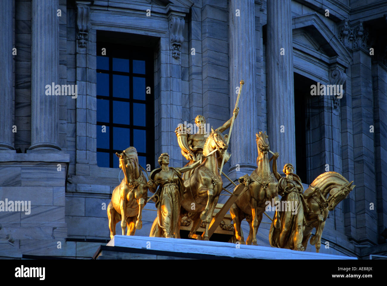 "PROGRESS OF THE STATE" AT BASE OF DOME, STATE CAPITOL BUILDING. ST ...