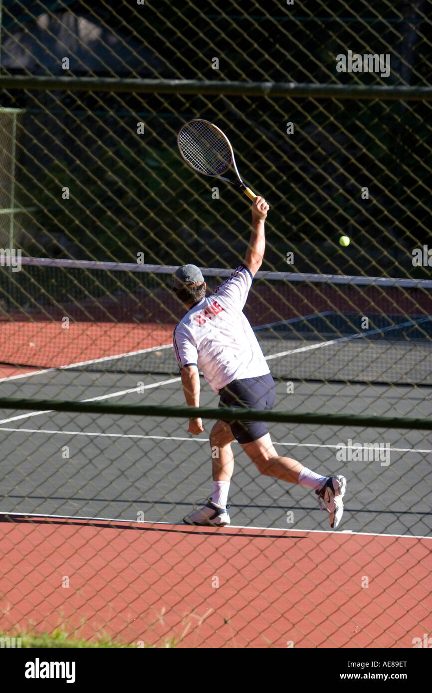 male man play tennis Stock Photo - Alamy