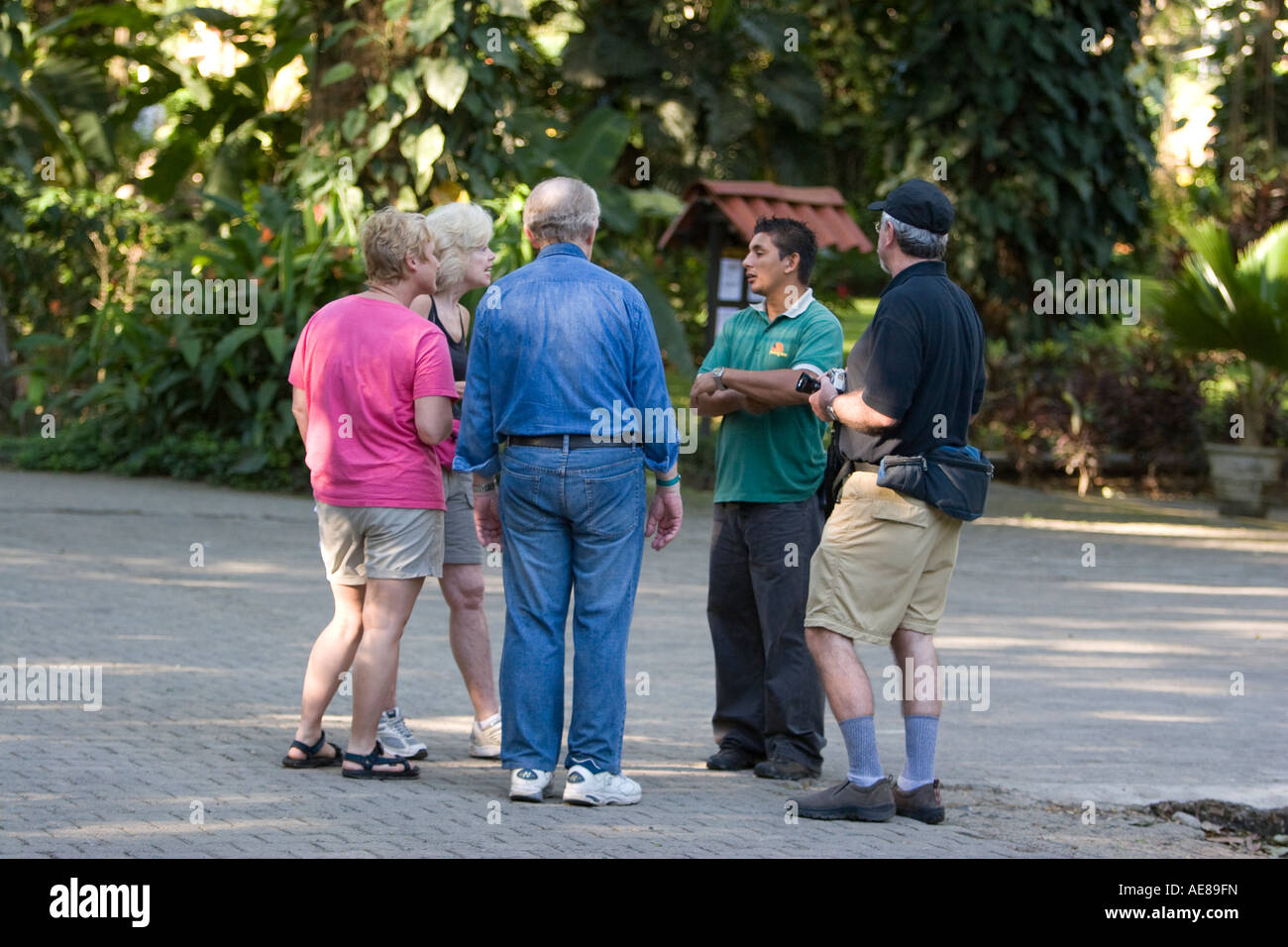 couple elderly guide old people tour tourism Stock Photo - Alamy