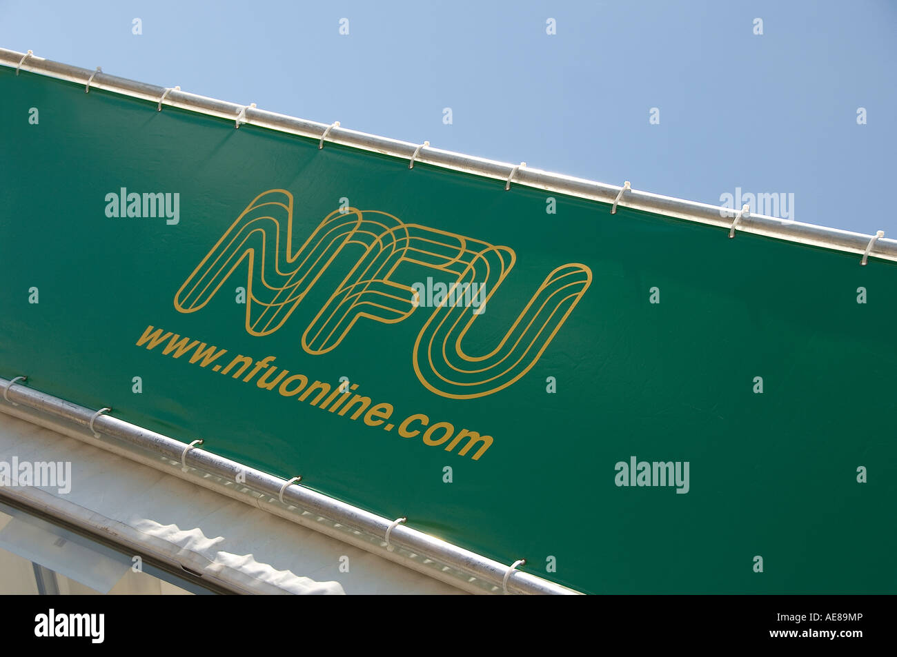 NFU online signage at the Great Yorkshire Show Ground Harrogate North ...