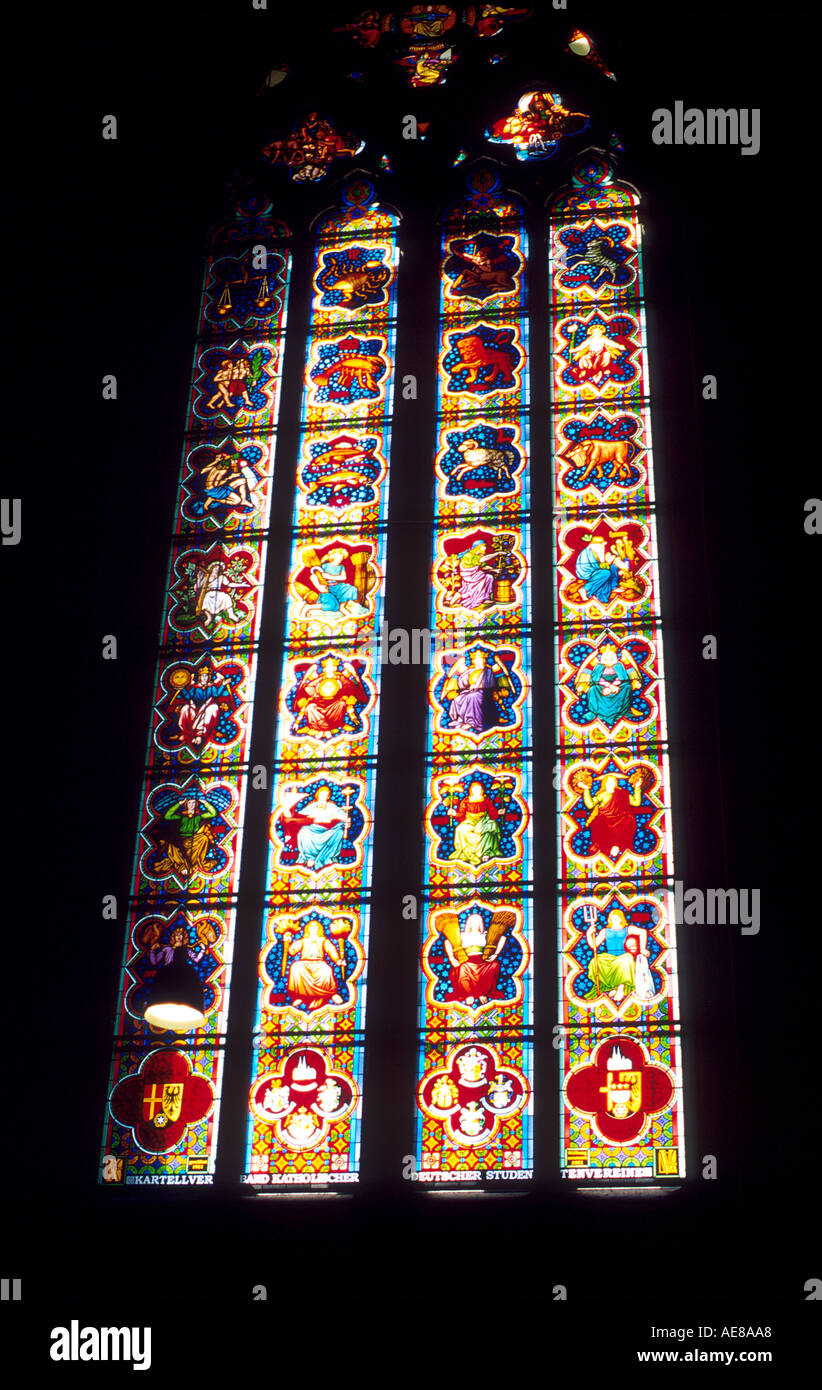 Stained glass in cologne cathedral hi-res stock photography and images ...