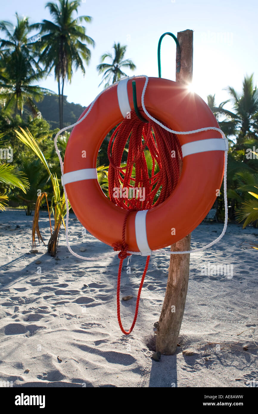 beach life preserver Stock Photo - Alamy