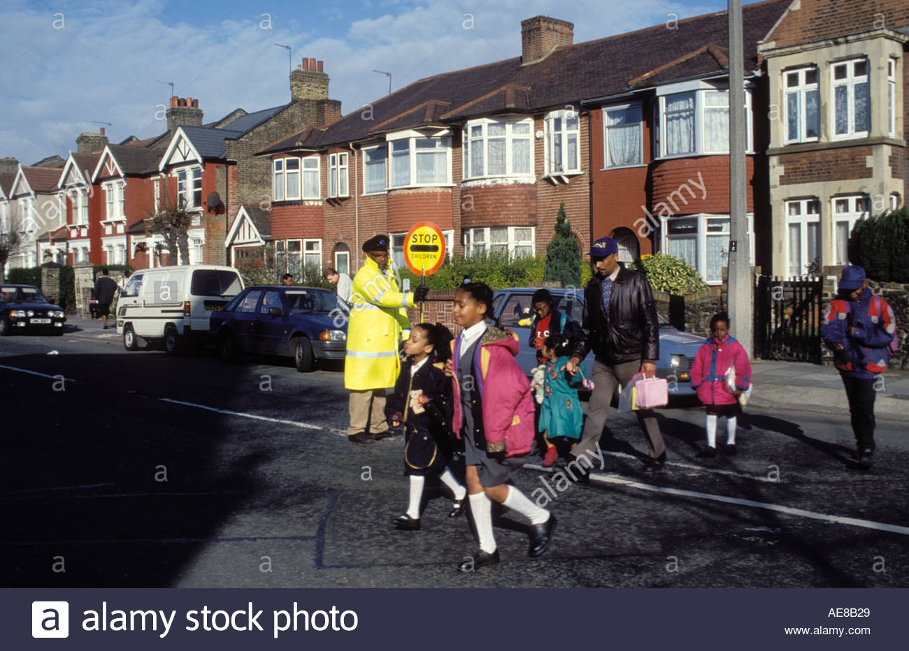 Road Traffic School Crossing Patrol Stock Photos & Road Traffic School ...