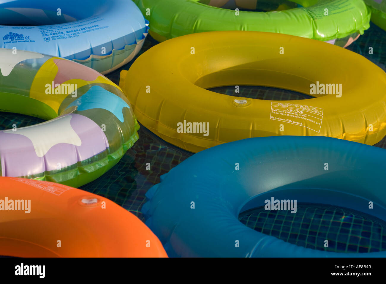 swimming pool dingys Stock Photo - Alamy