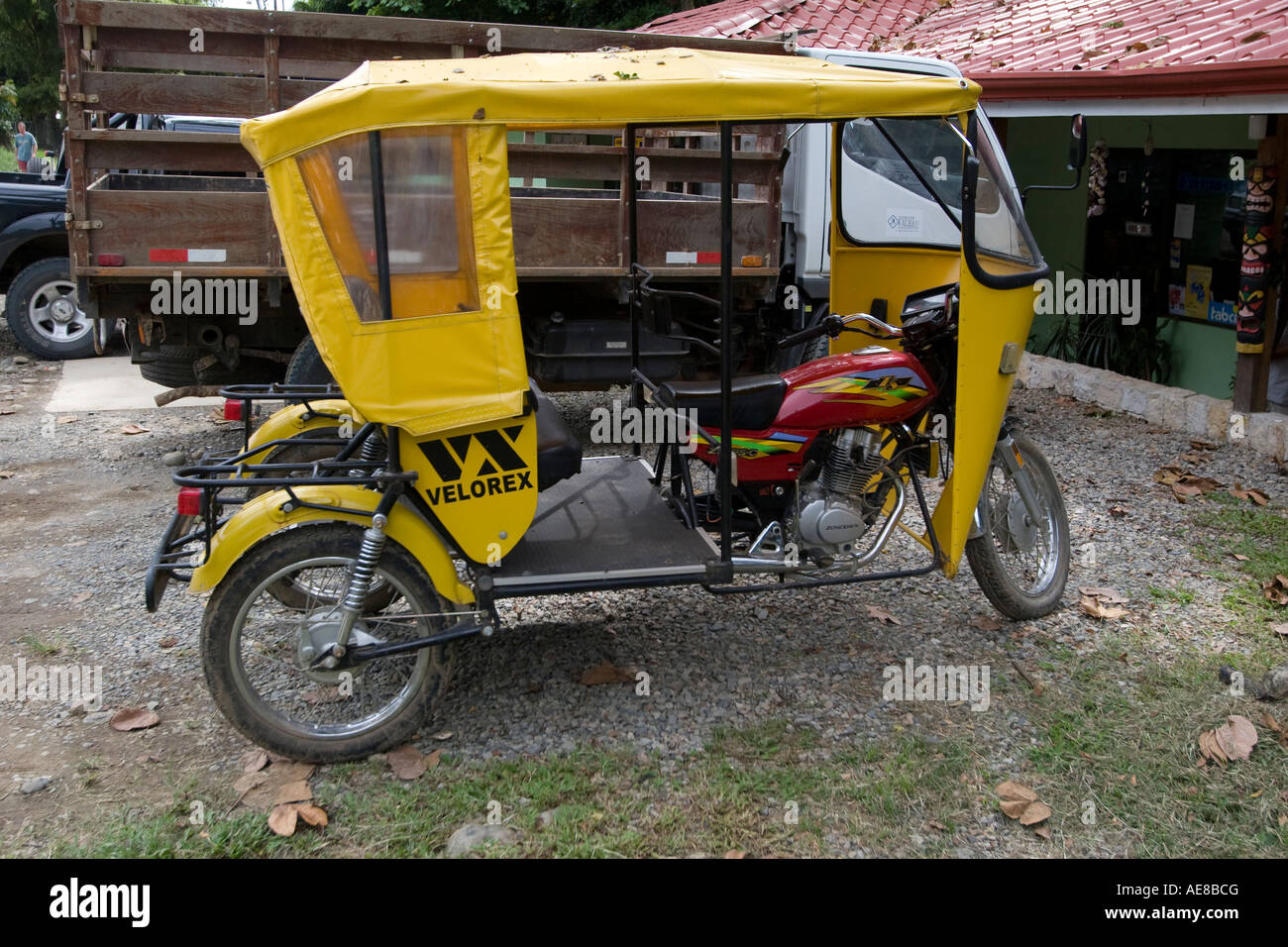 three wheel taxi motorcycle Stock Photo - Alamy