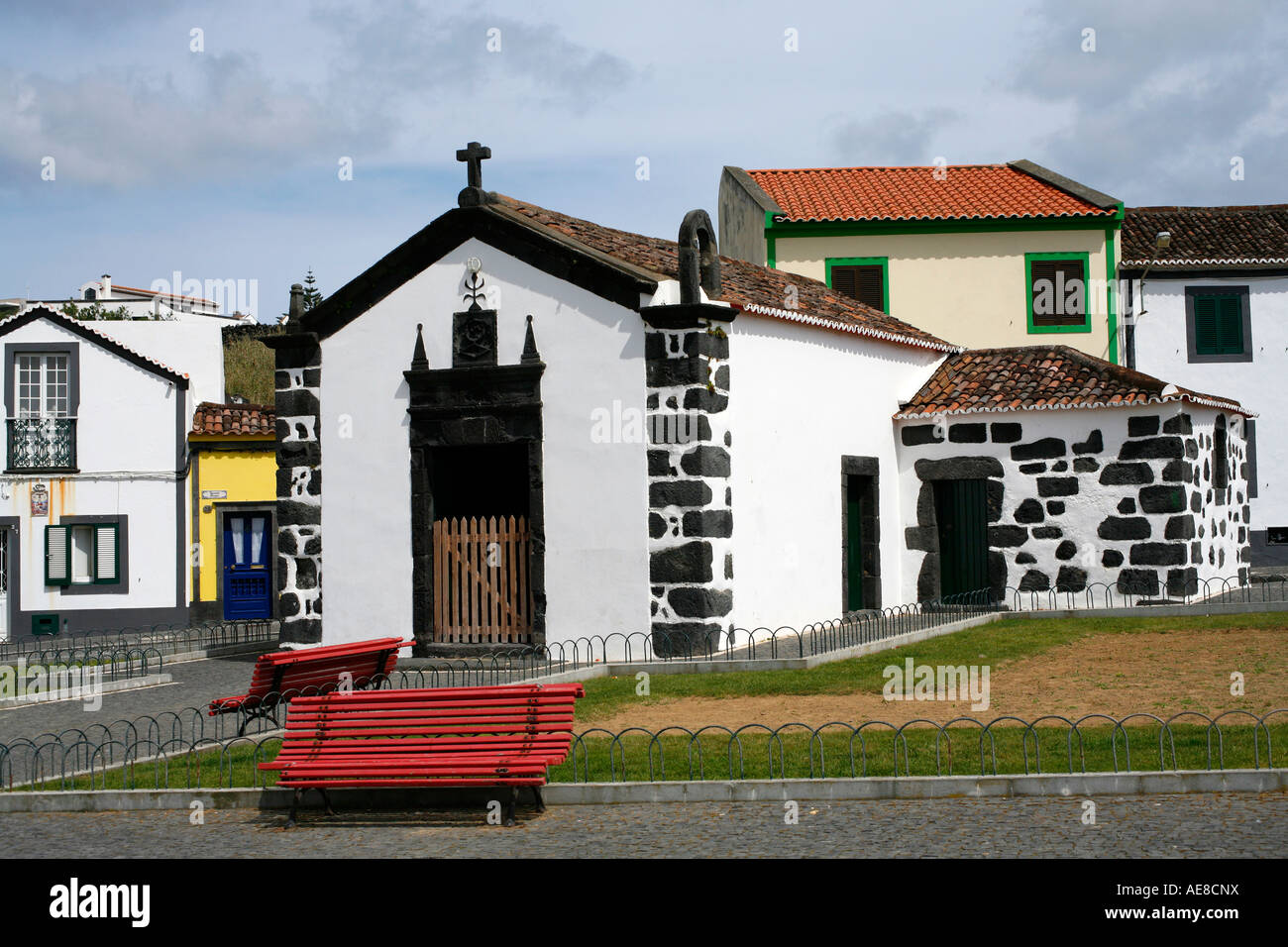 The chapel of Santo Andre (Saint Andrew) in the city of Ribeira Grande ...
