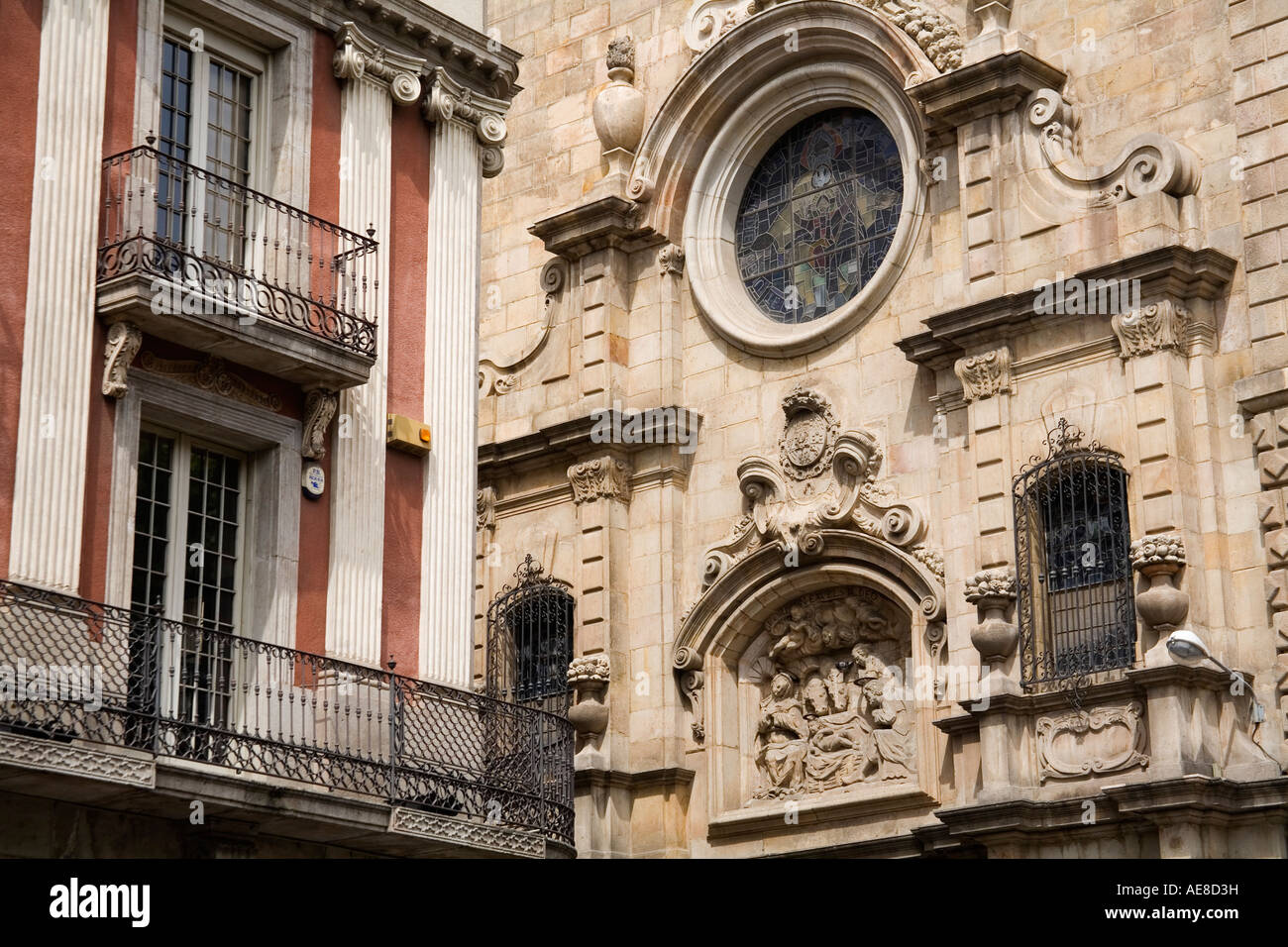 Esglesia de Betlem Church La Rambla Street City of Barcelona Spain ...